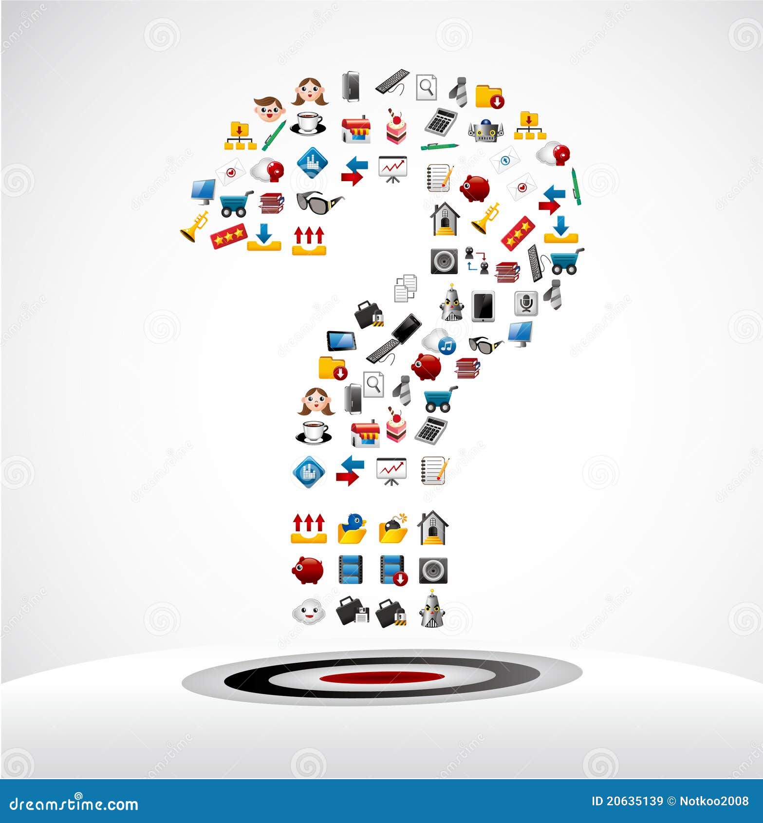 Web Icons Question Mark Card Stock Vector - Illustration of mark, card ...