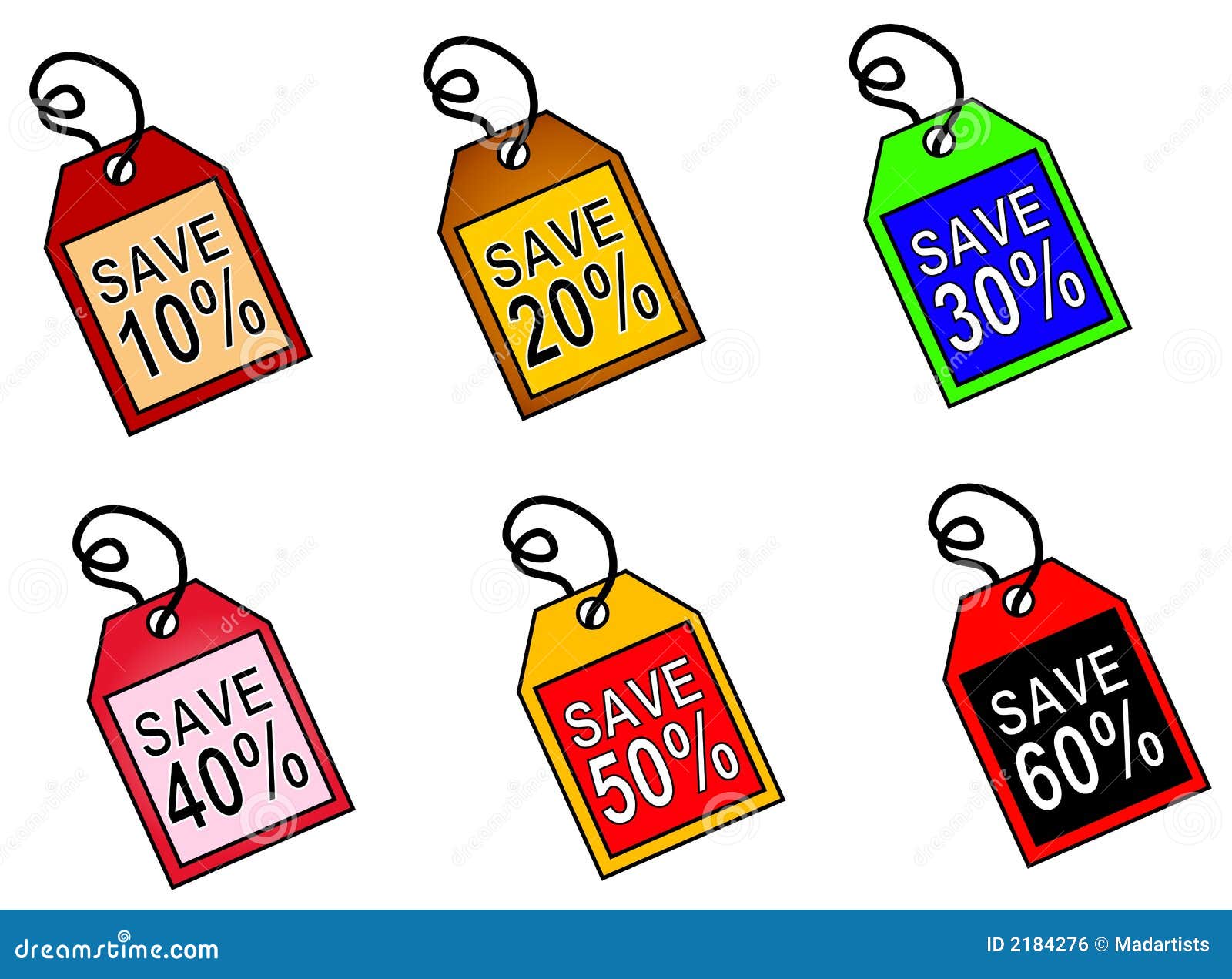 Web Icons Saving Money Tags Stock Vector - Illustration of bargains ...