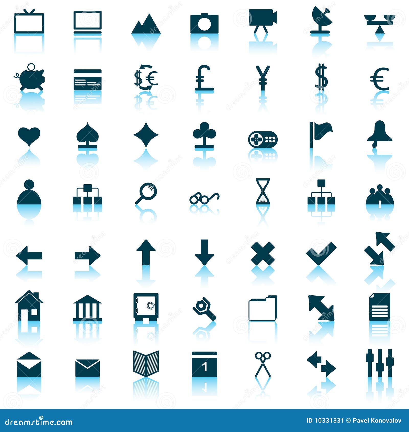Web icons set stock vector. Illustration of arrow, delete - 10331331