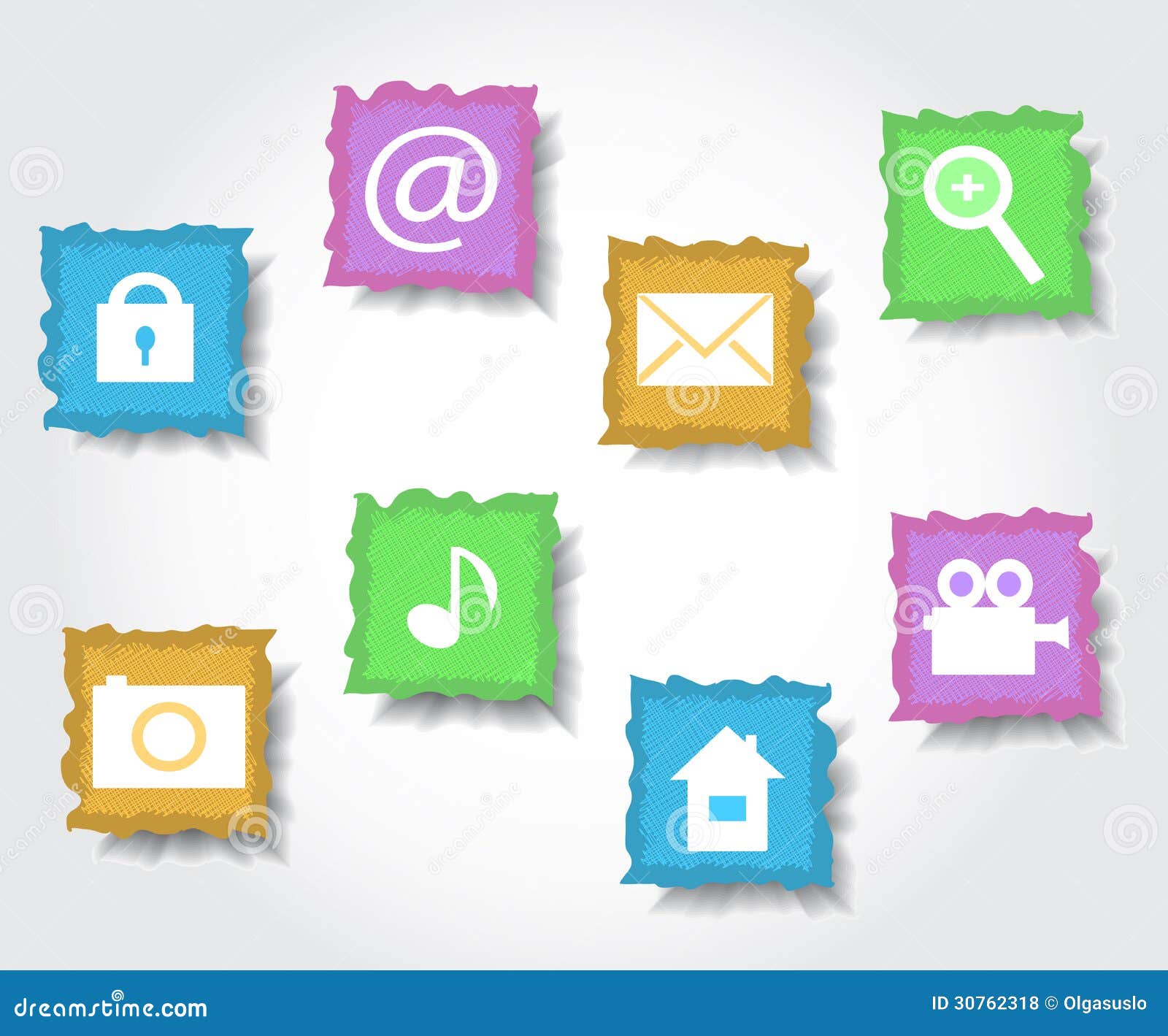 Web icons Set stock vector. Illustration of internet - 30762318