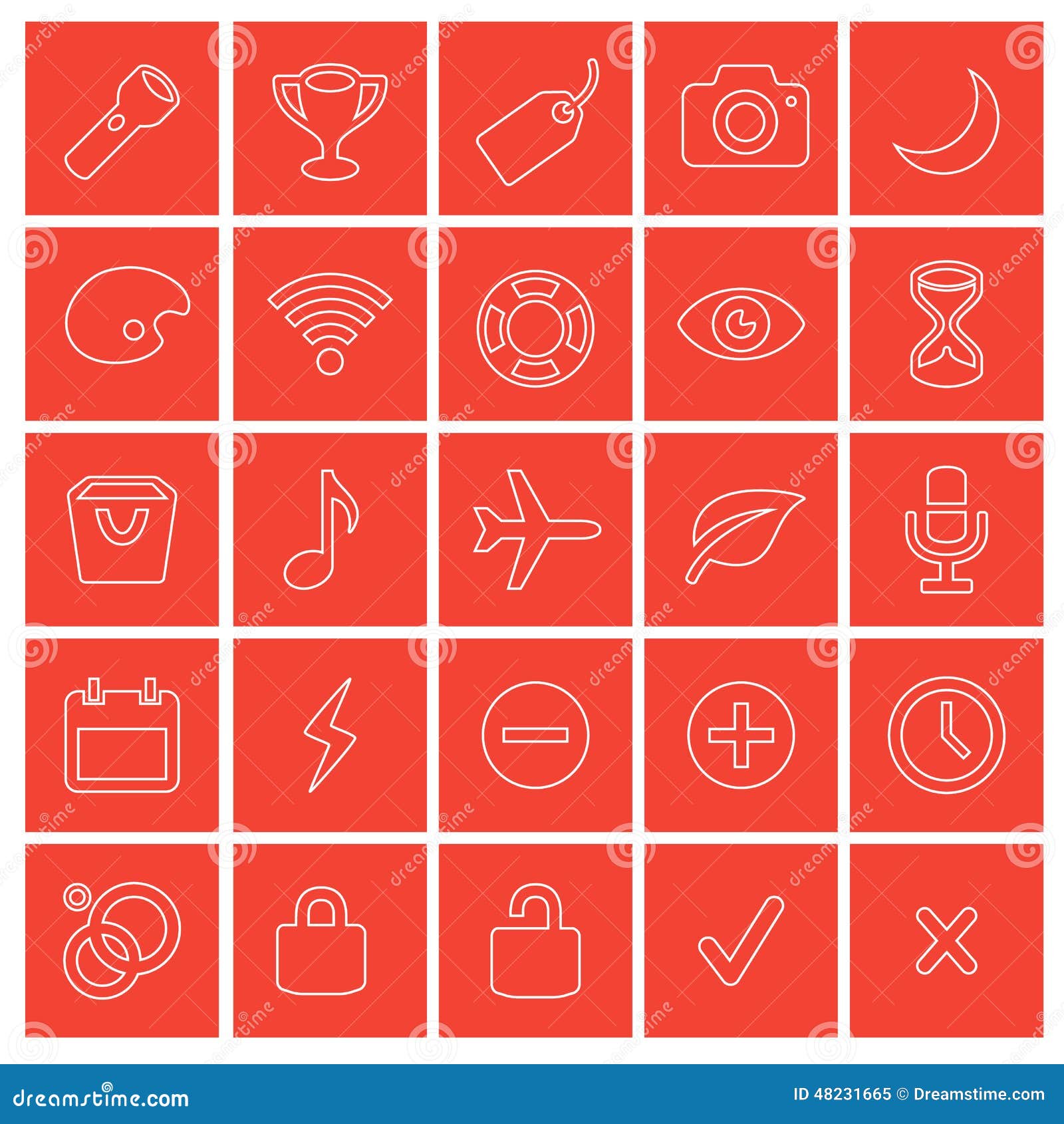 Ready Red Colored Web Icons Stock Illustrations – 7 Ready Red Colored ...