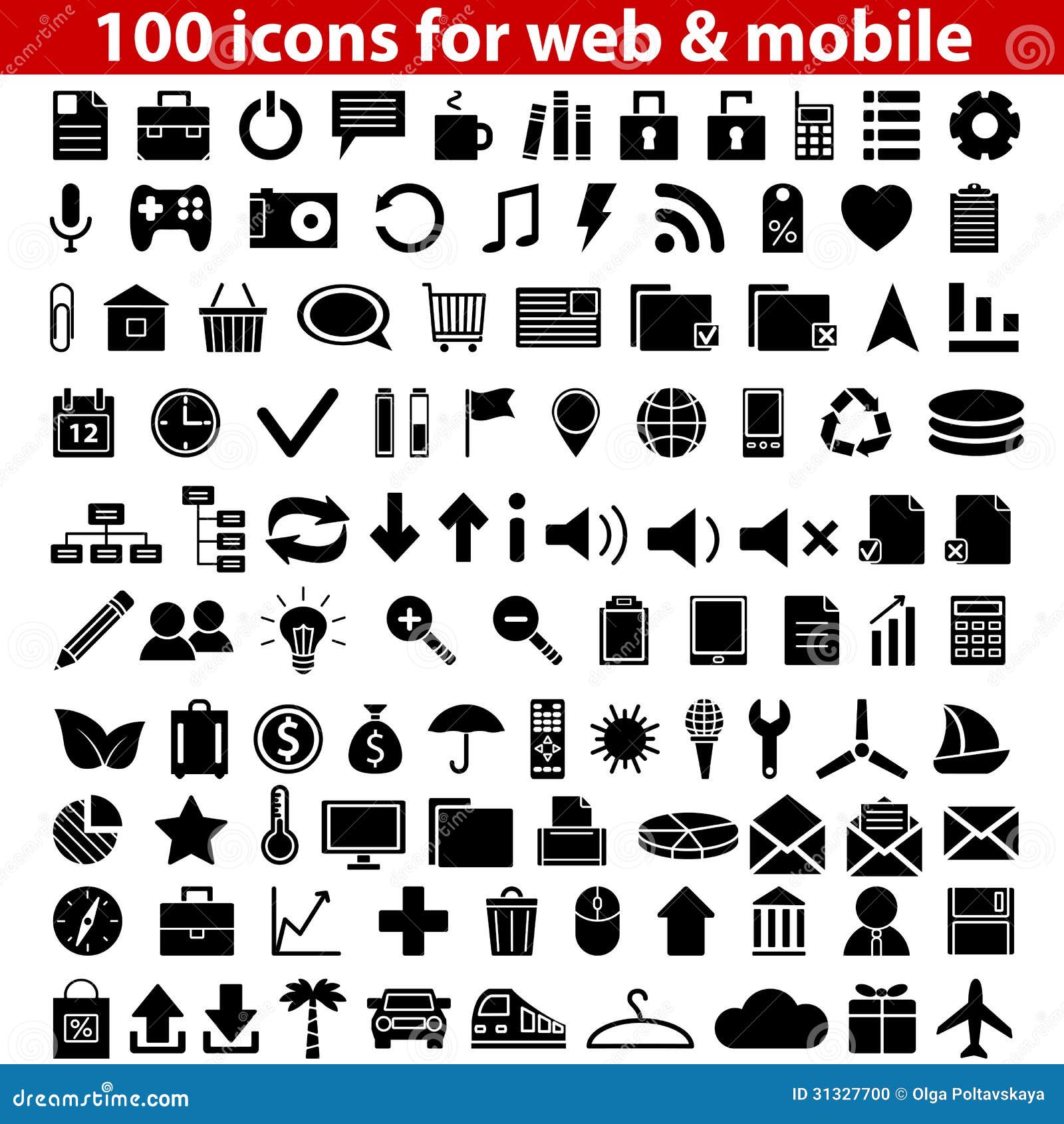 Web Icons stock vector. Illustration of infographic, science - 31327700