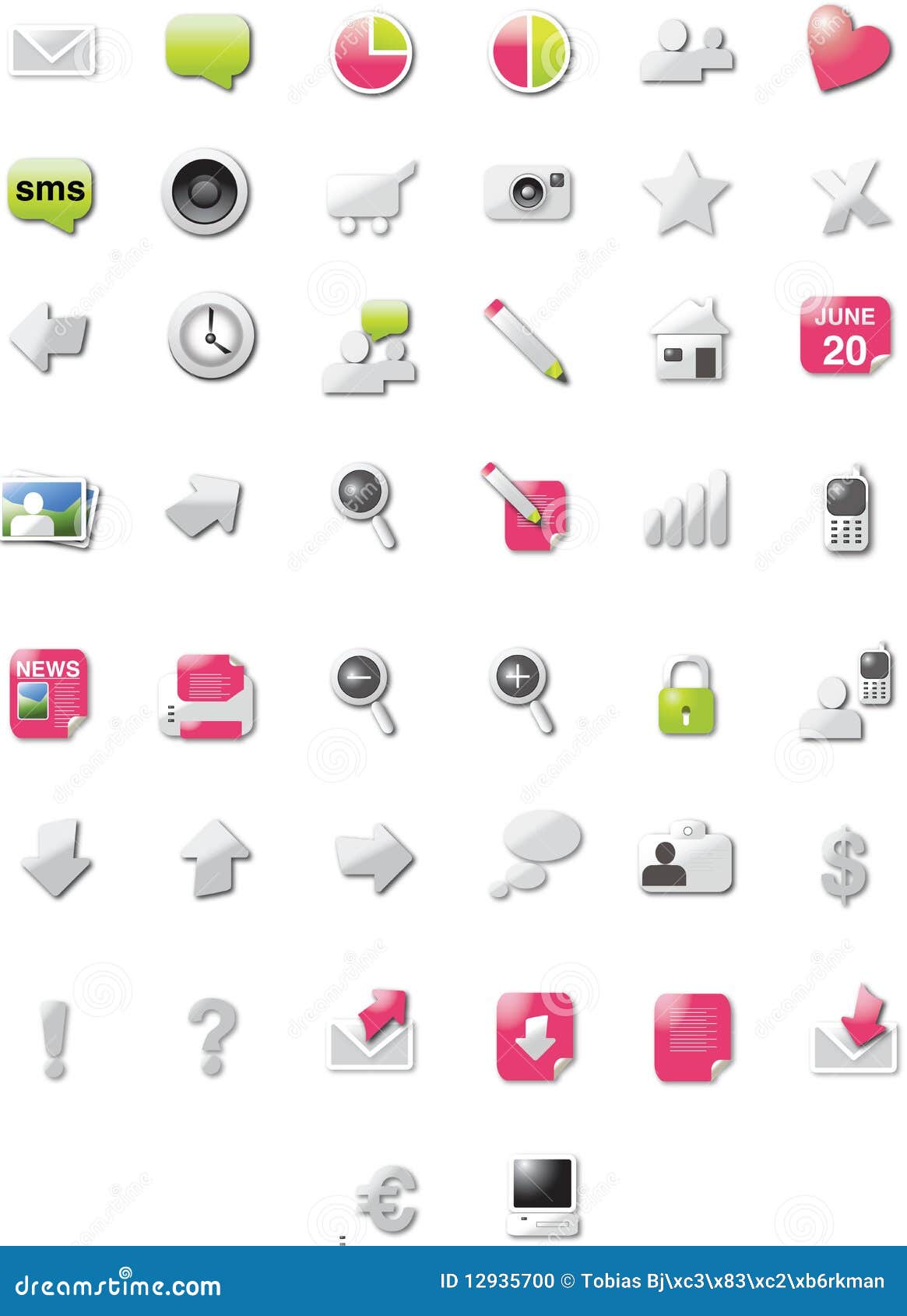 Web Icons - Standard Edition Stock Vector - Illustration of bubble ...