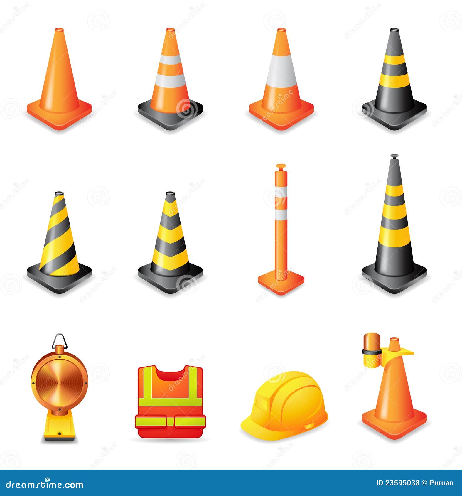 Web Icons - Traffic Warning Sign Stock Vector - Illustration of ...