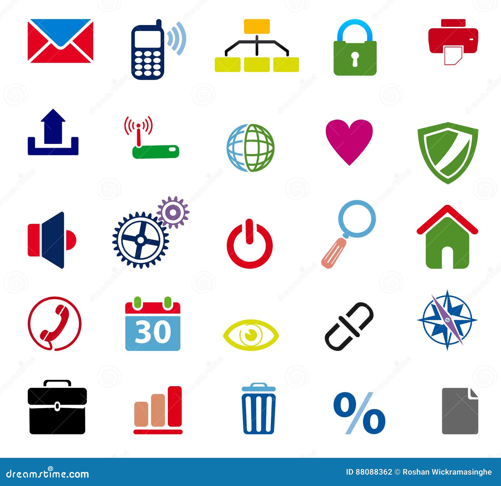 Web icons stock vector. Illustration of file, earth, cell - 88088362