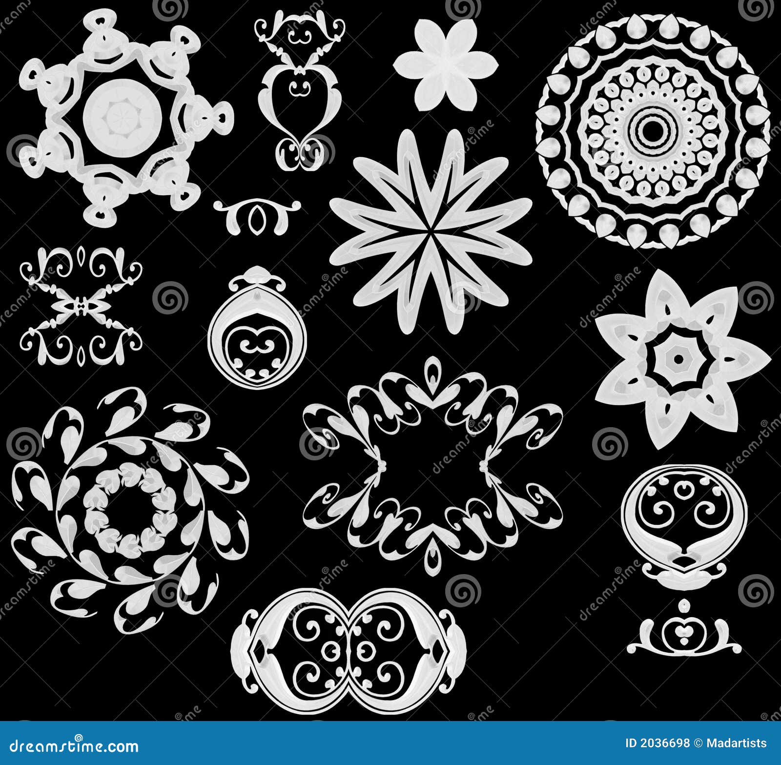 Web Icons White on Black stock illustration. Illustration of detailed ...