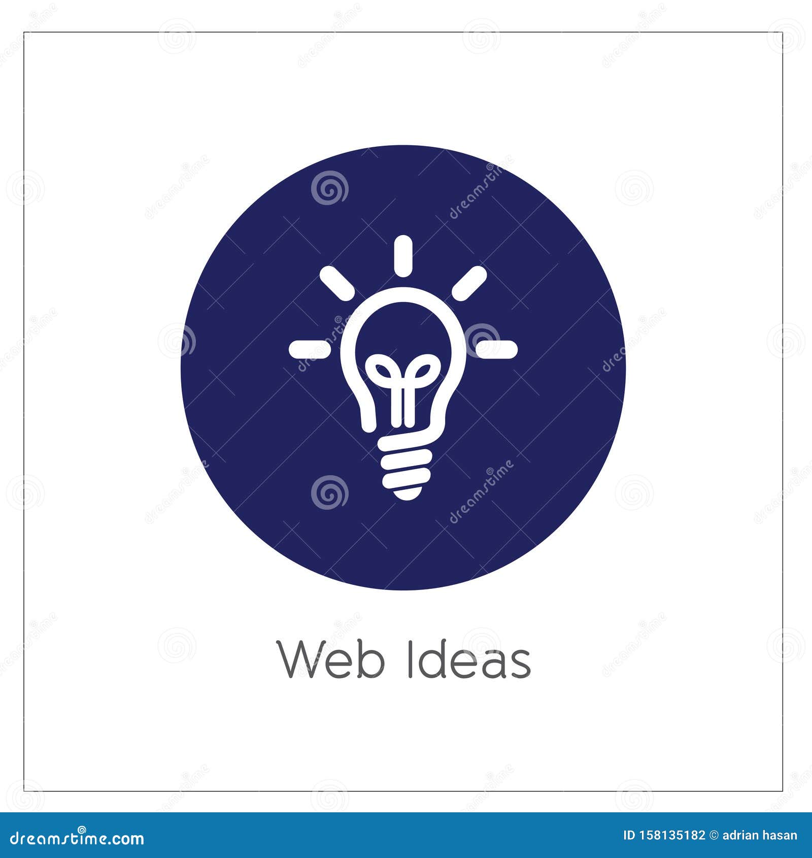 Web Ideas Simple Logo Icon Vector Ilustration Stock Vector ...