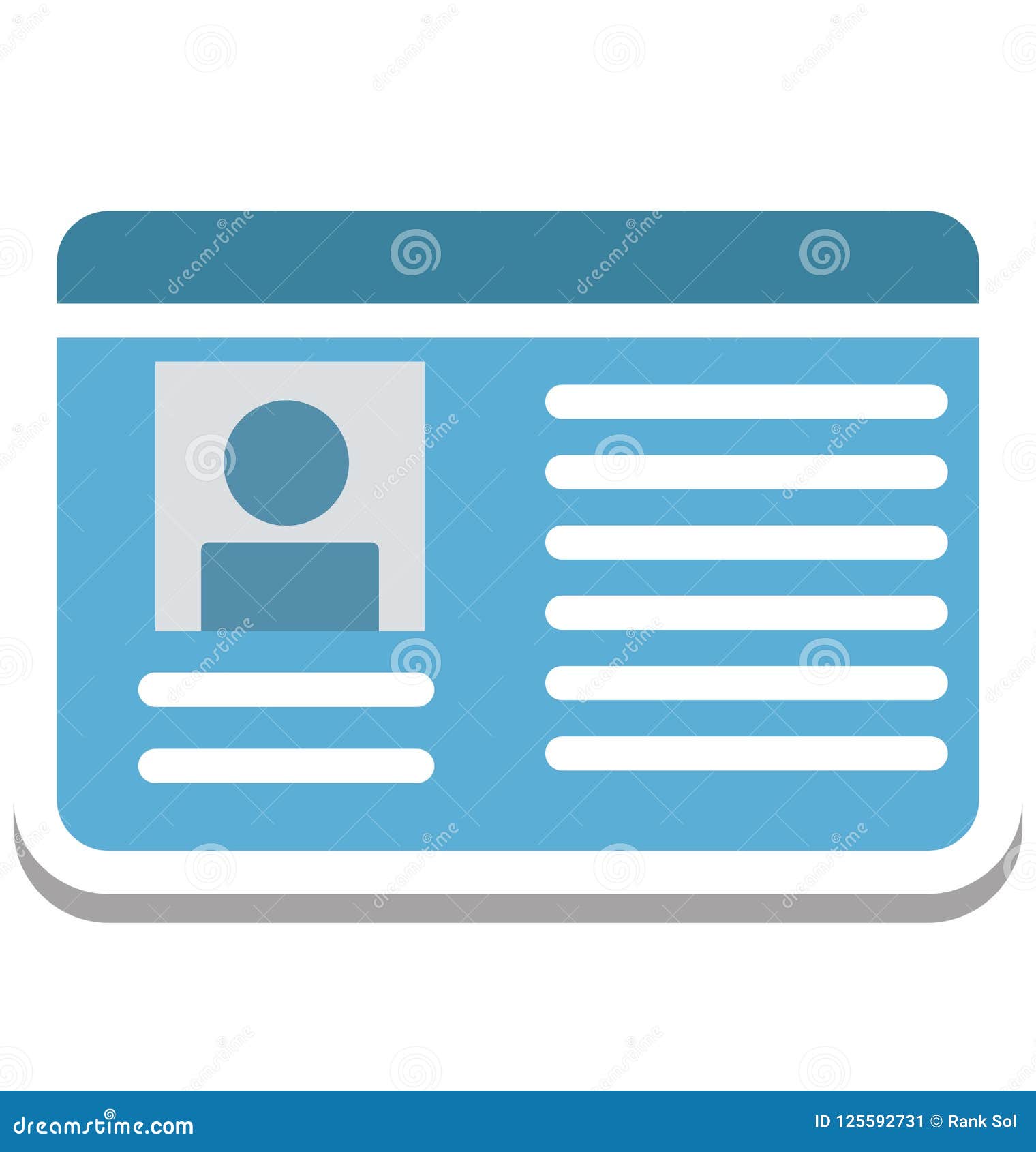 Web Identity, Profile Web Isolated Vector Icon Stock Vector ...