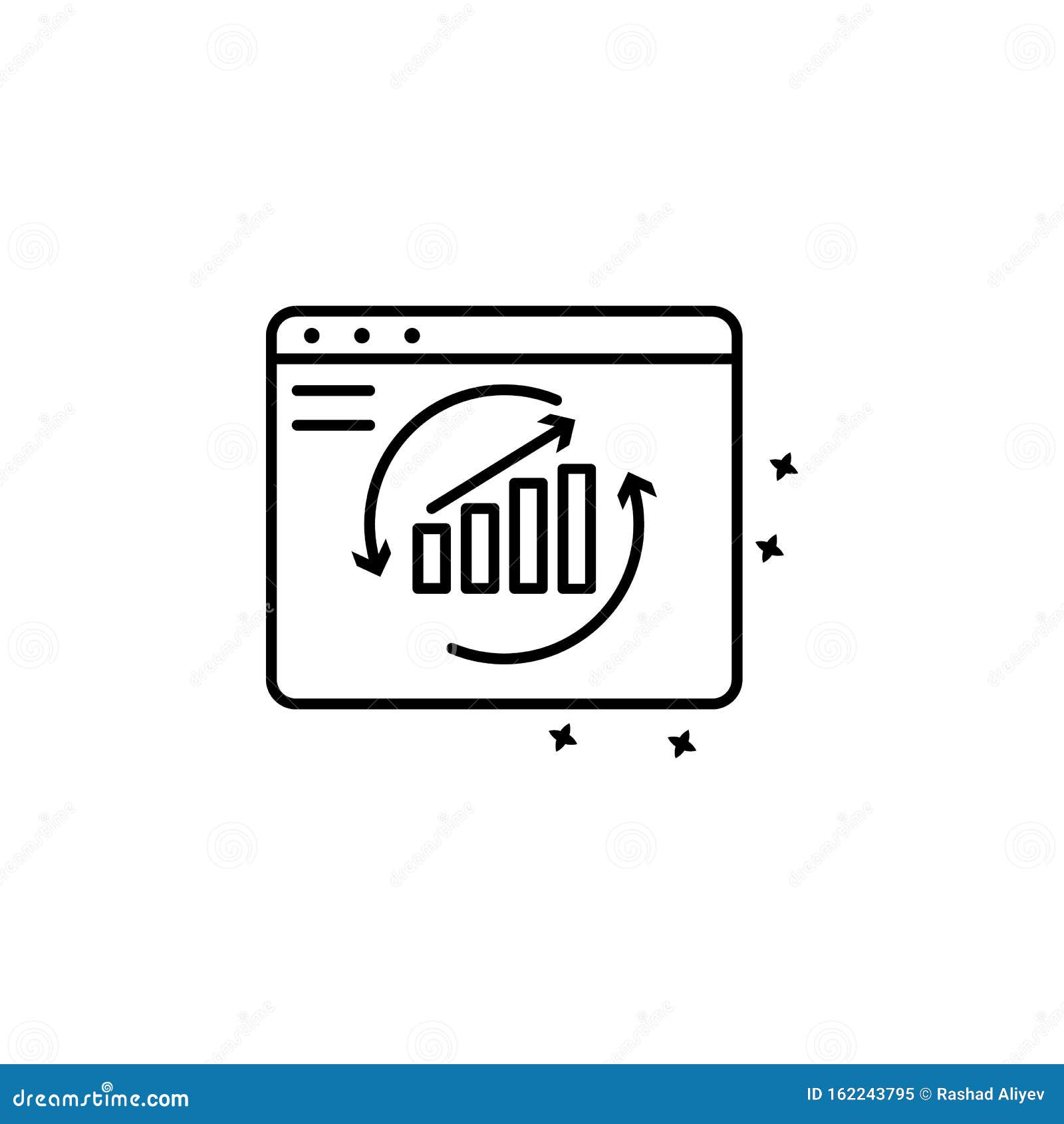 Web Improvement Work Icon. Simple Line, Outline Vector of Project ...