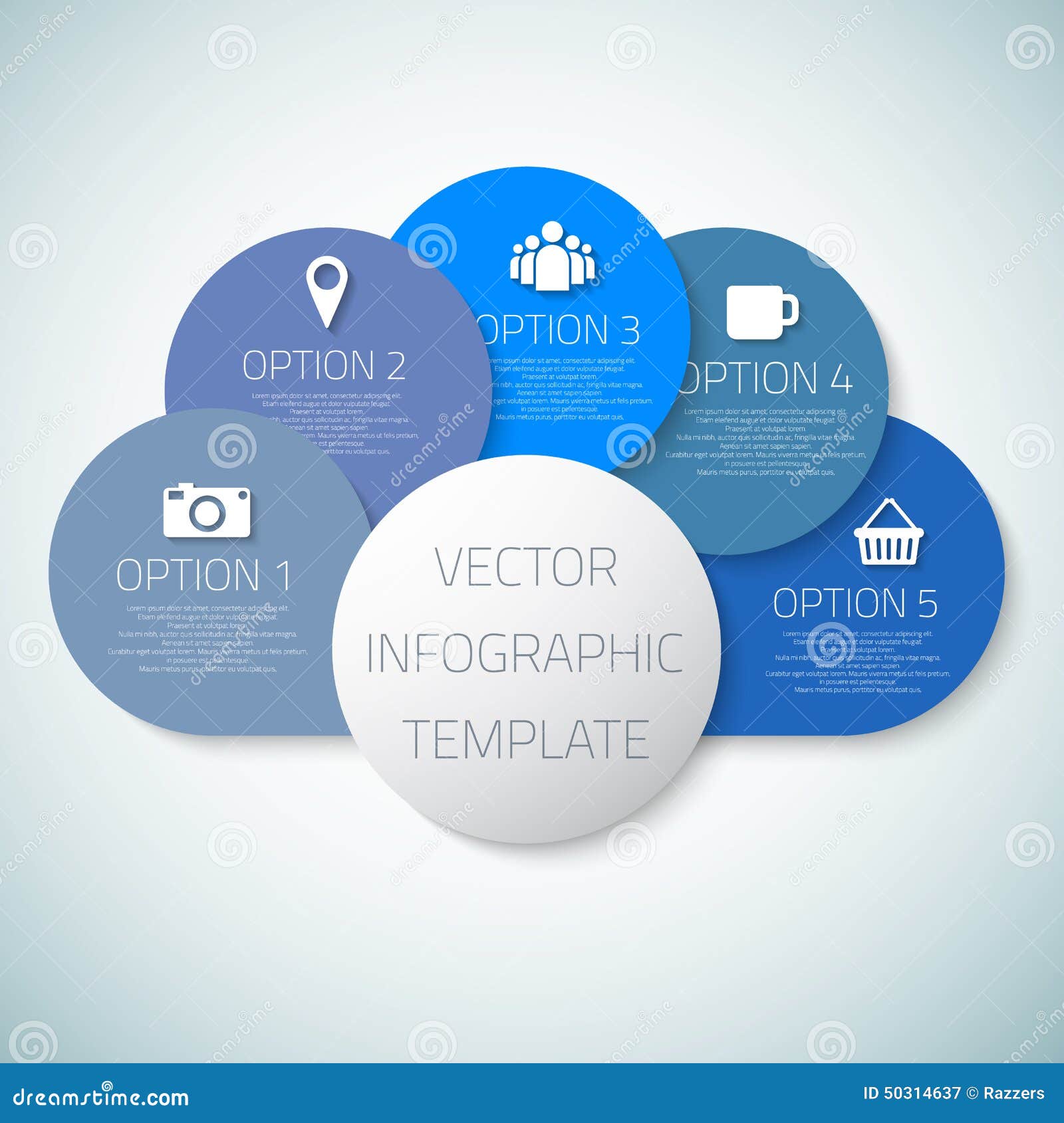 Web Infographic Template Layout with Vector Icons Stock Vector ...