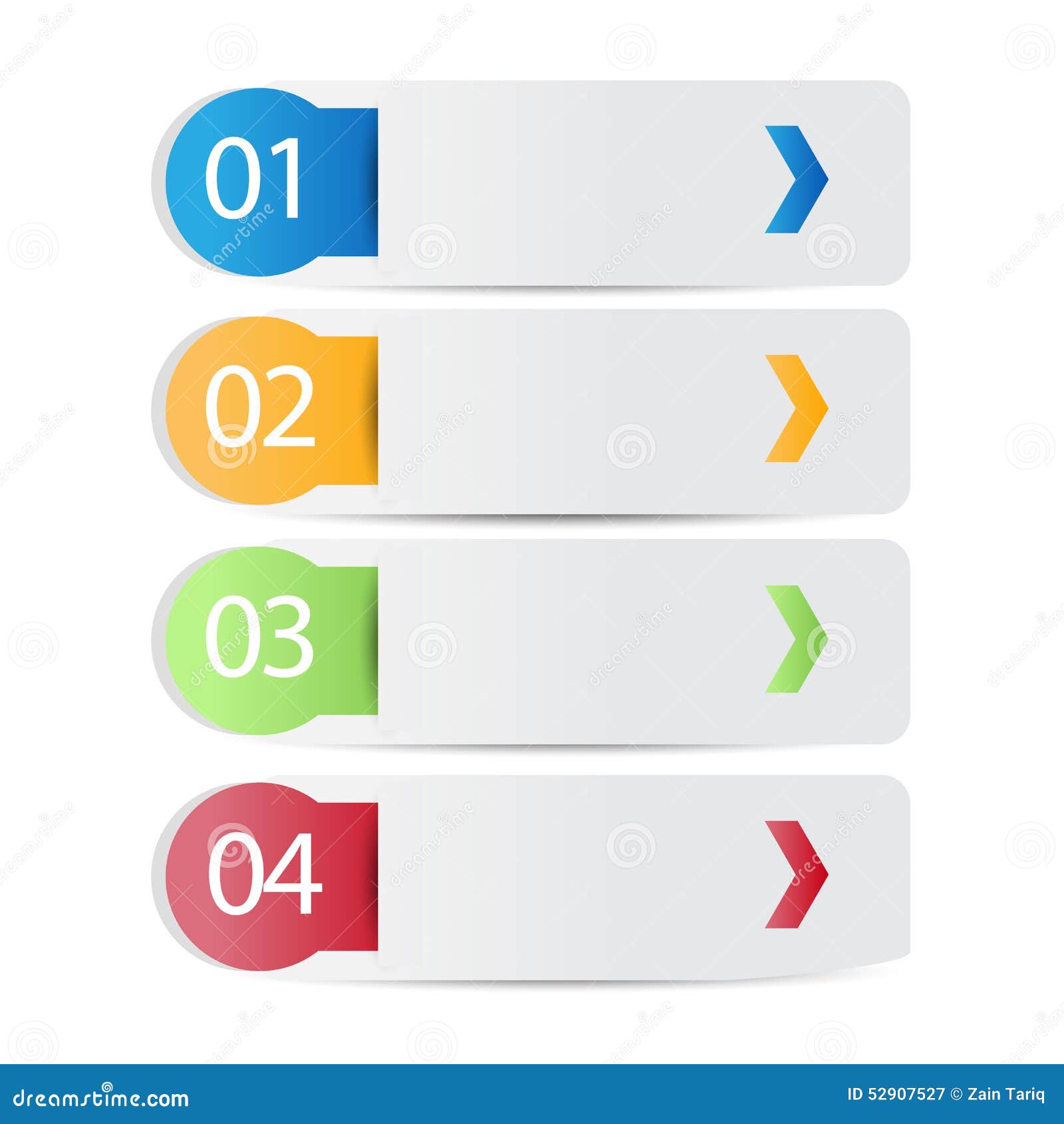 Web Infographics Banner with Number Options Stock Vector - Illustration ...