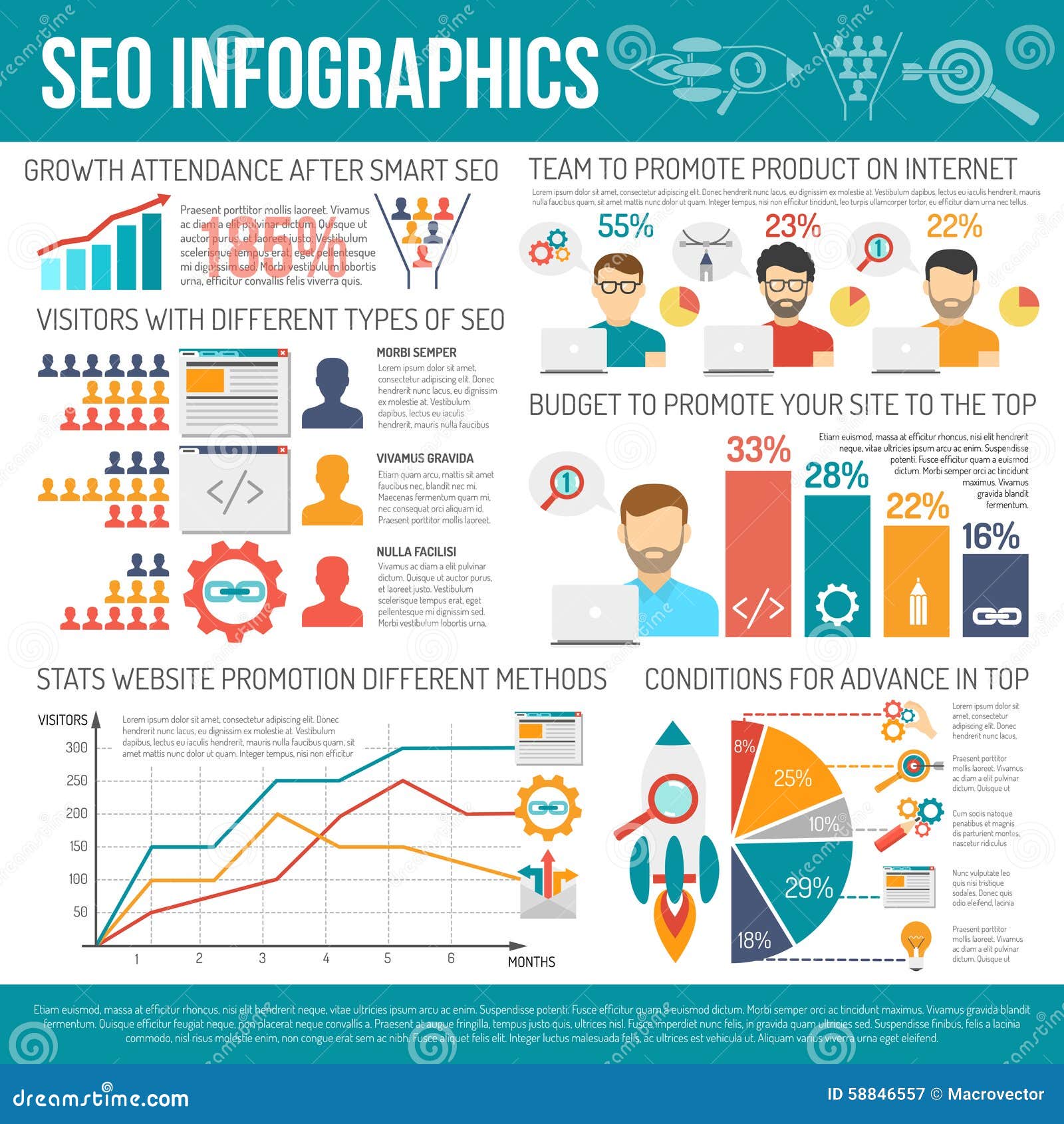 Web Infographics Set stock vector. Illustration of interface - 58846557