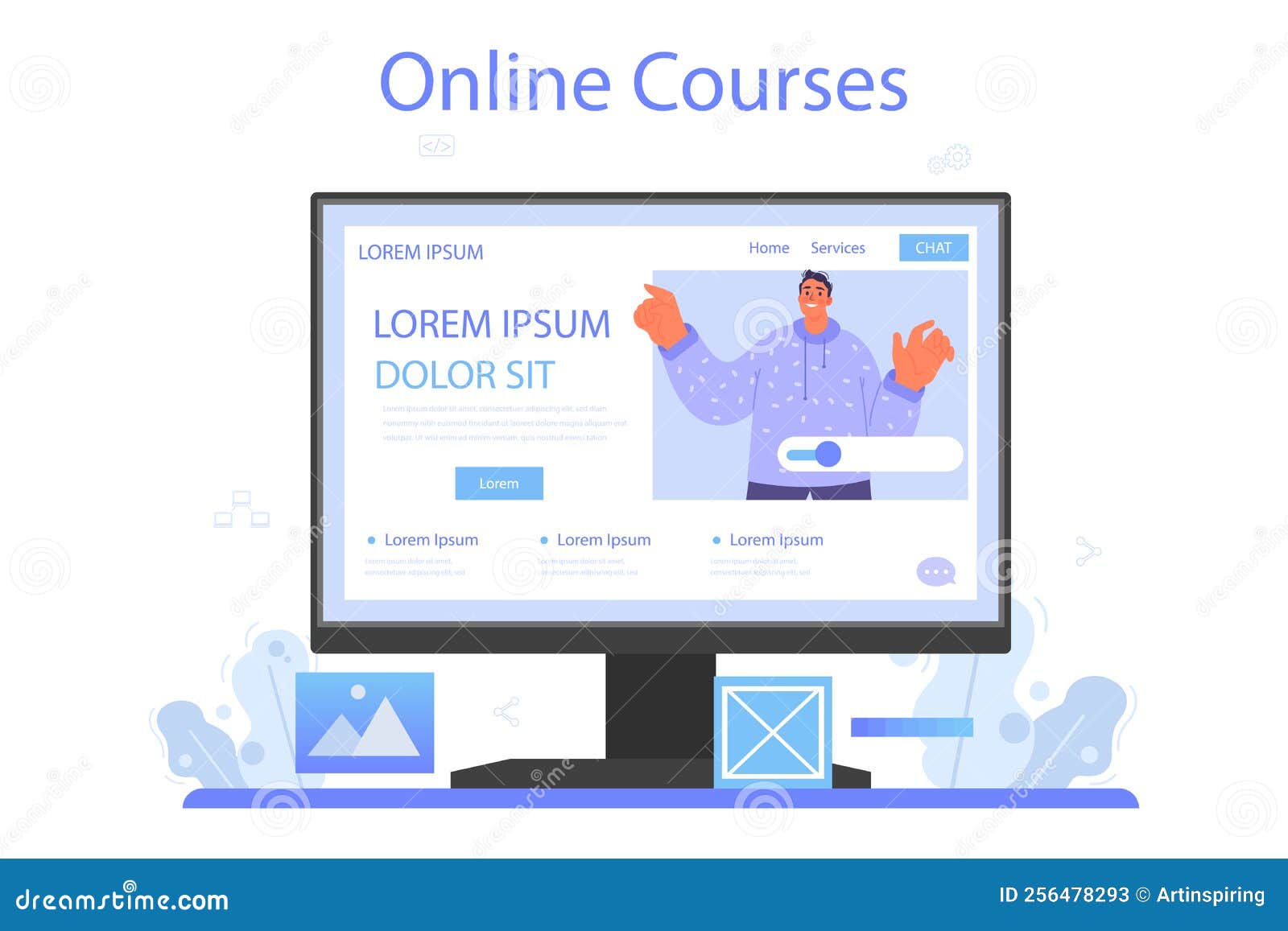 Web Integration Online Service or Platform. Website Layout Converting Stock Vector ...