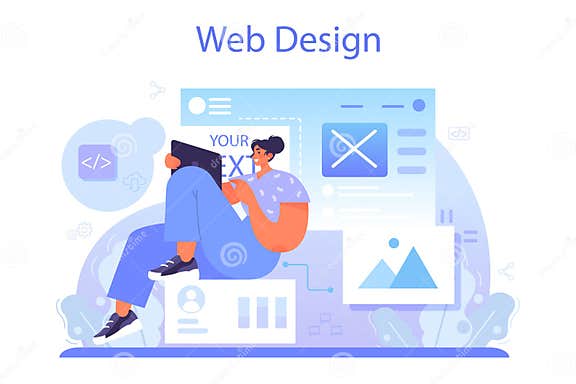 Web Integration. Website Layout Converting and Integrating Stock Vector ...