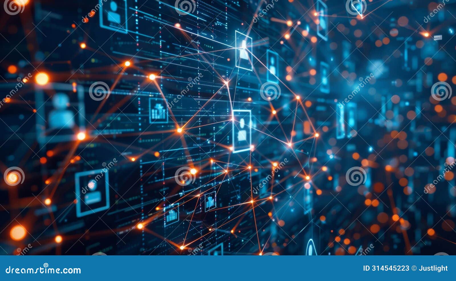 A Web of Interconnected Computer Screens Highlighting the Necessity of ...