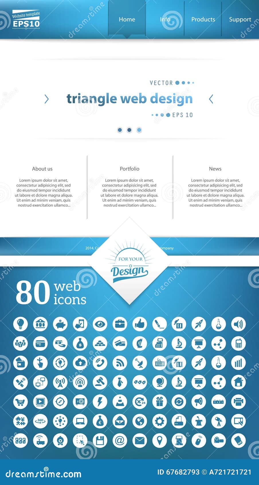 Web interface stock vector. Illustration of light, geometric - 67682793