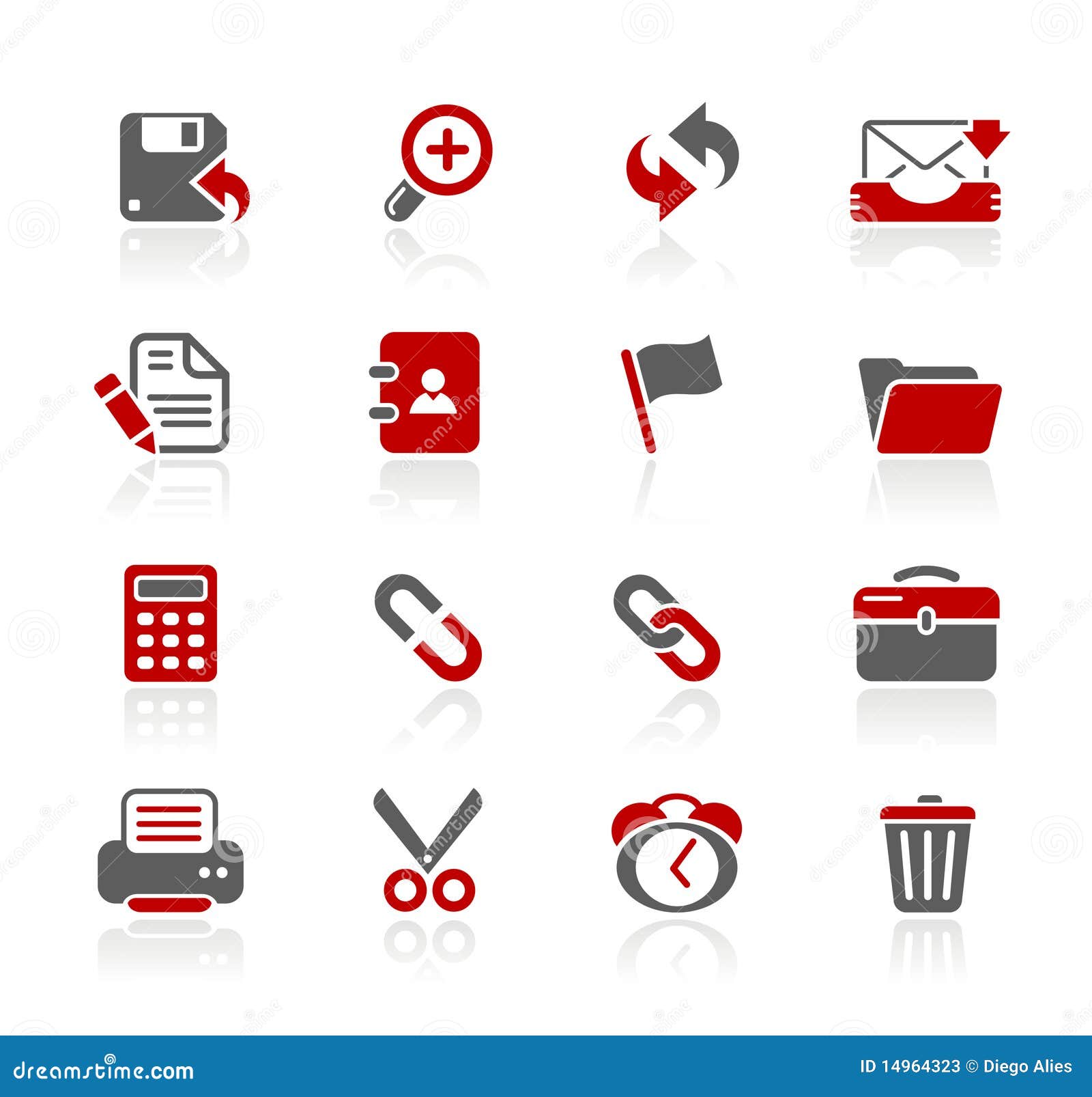 Web Interface Icons // Redico Series Stock Vector - Illustration of ...