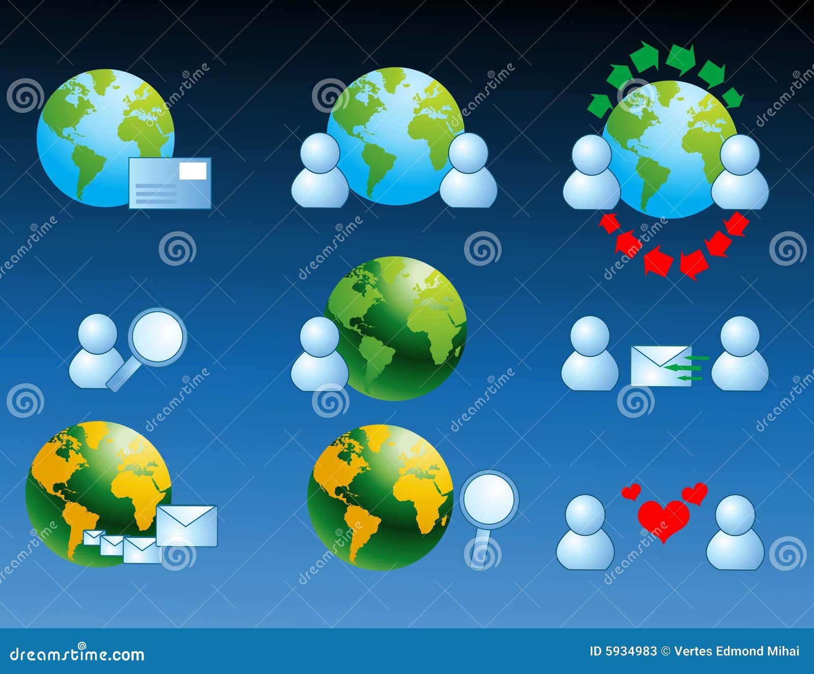 Web and internet stock vector. Illustration of emkail - 5934983