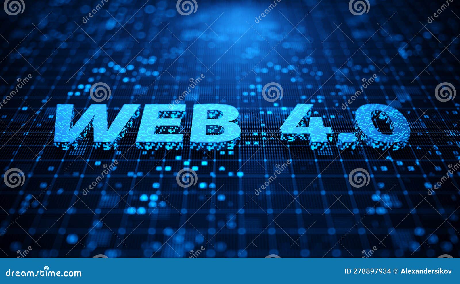 Web 4.0 Internet Business Technology, Decentralized System Concept ...