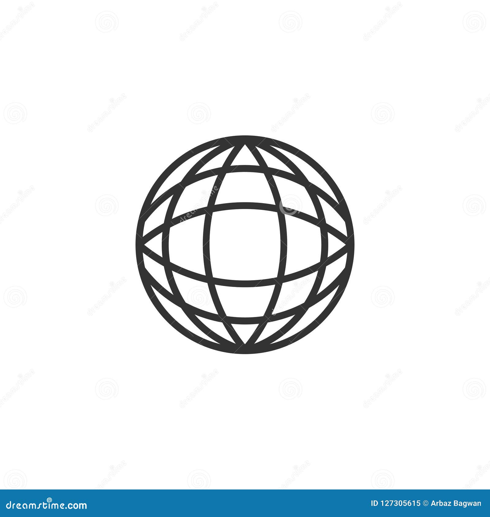 Web internet icon stock vector. Illustration of grey - 127305615