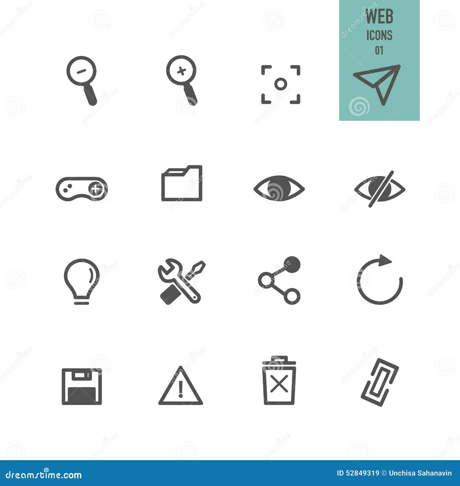 Web and Internet Icons Set. Stock Vector - Illustration of vector ...