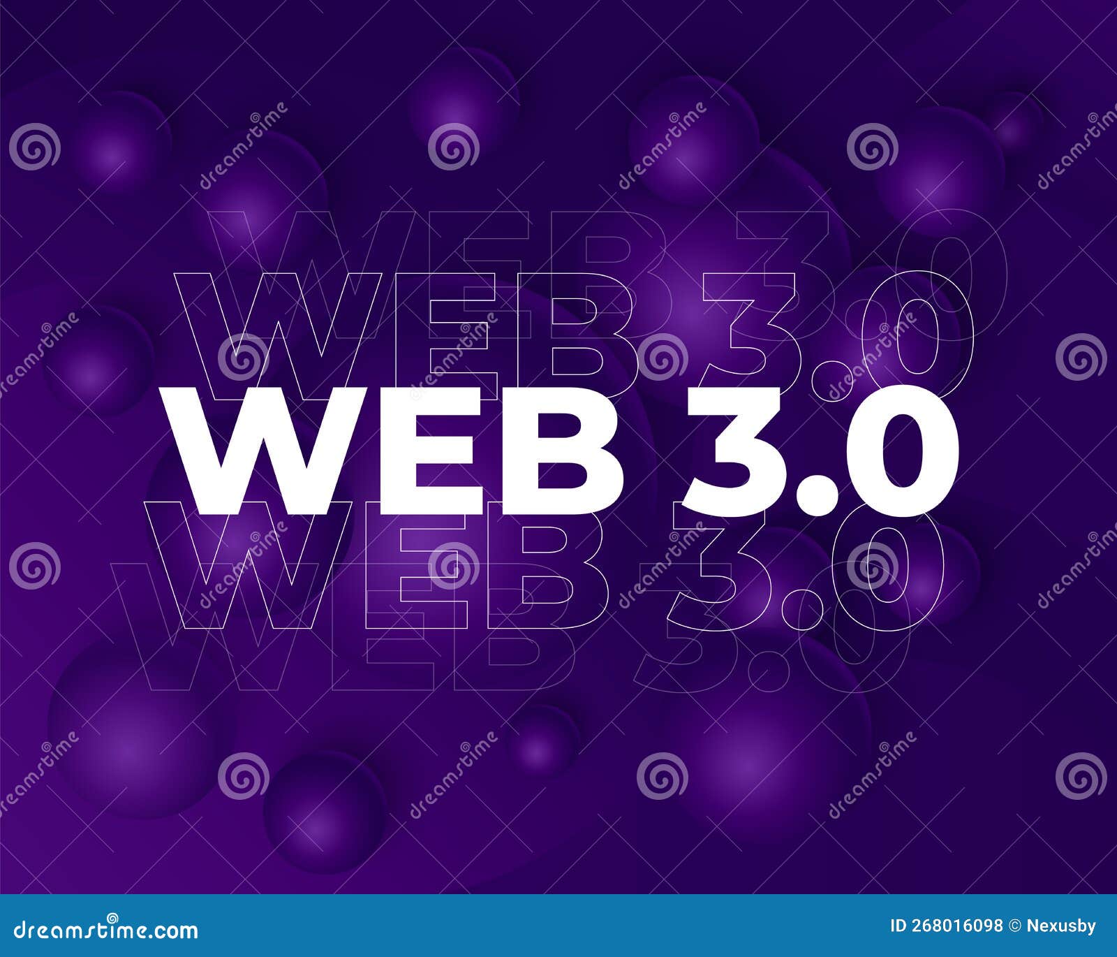 Web 3.0 or Web3 Internet Illustration, Vector Stock Vector ...