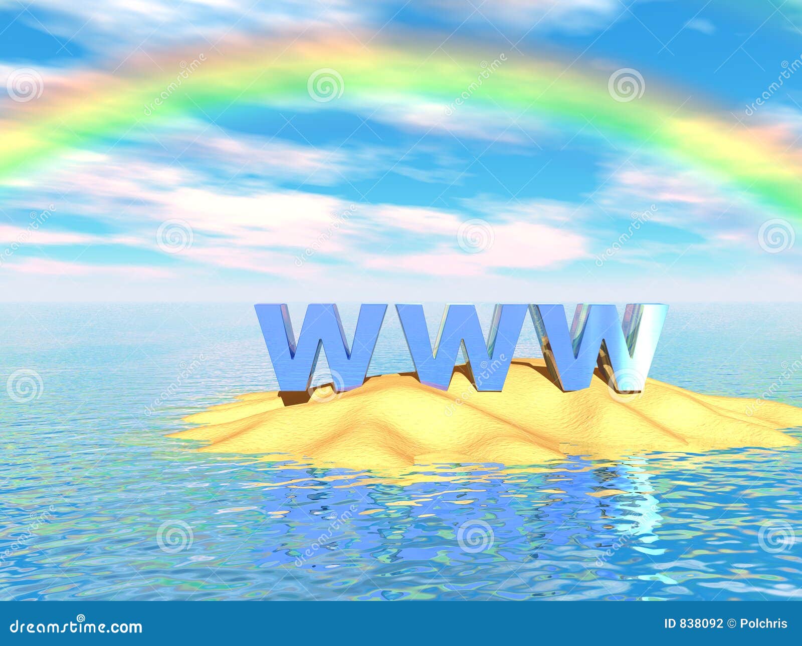 Web on Island stock illustration. Illustration of ocean - 838092
