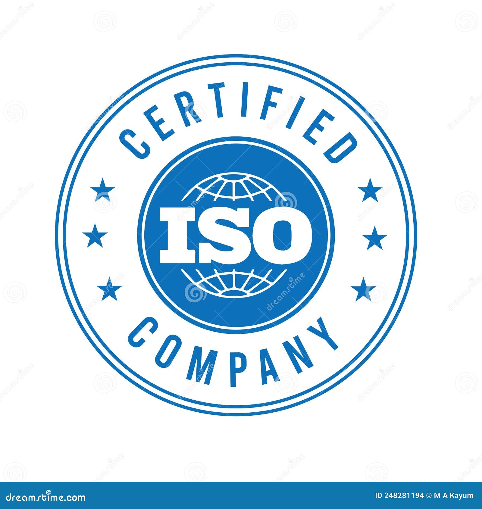 ISO Certified Company Stamp Stock Vector - Illustration of ...
