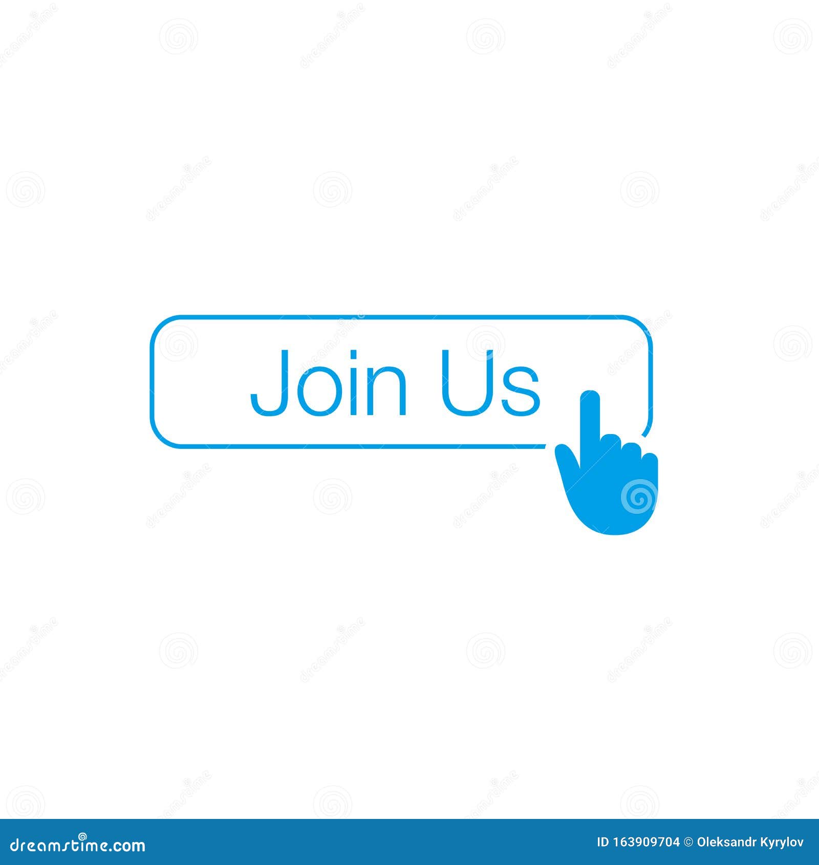 Web Join Us Button with Cursor Hand.can Be Used for Website Banners ...