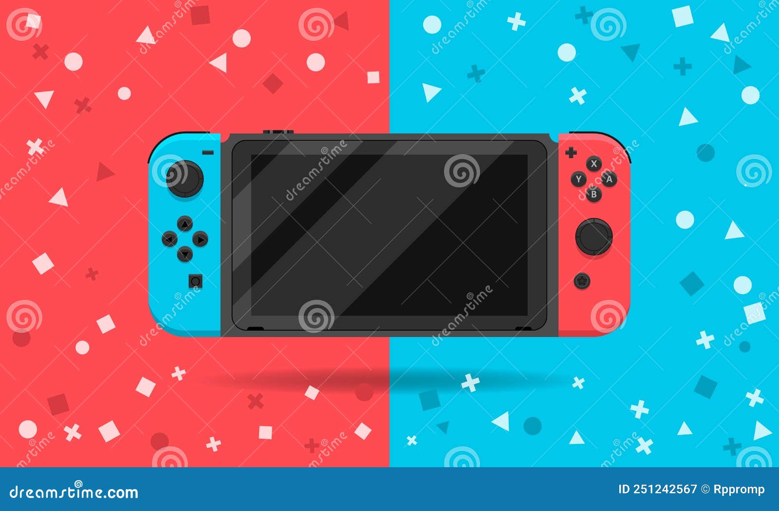 Gamepad video game stock vector. Illustration of play - 251242567