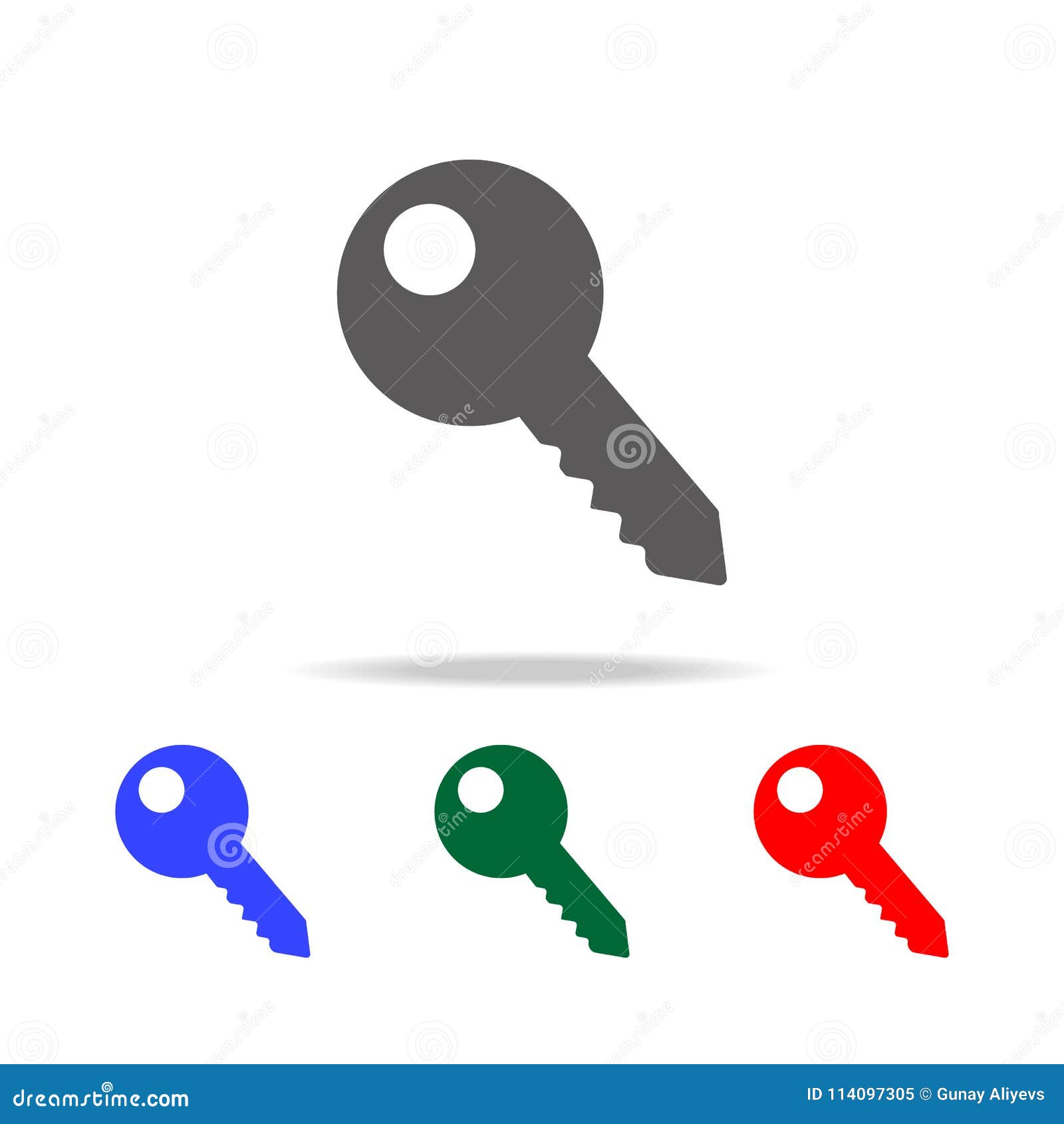 Web Key Icon. Elements of Cyber Security Multi Colored Icons. Premium ...