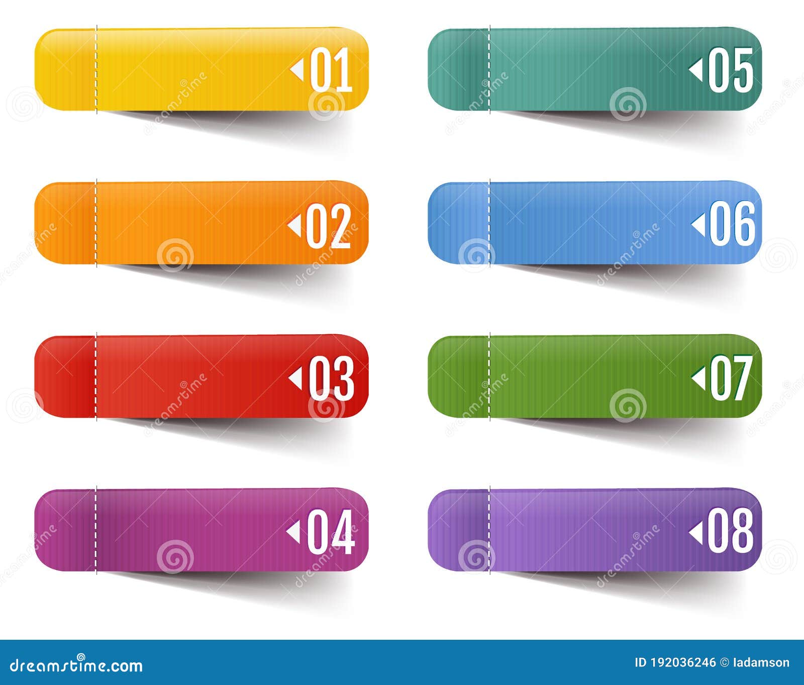 Web Labels Big Set Isolated White Background Stock Vector ...