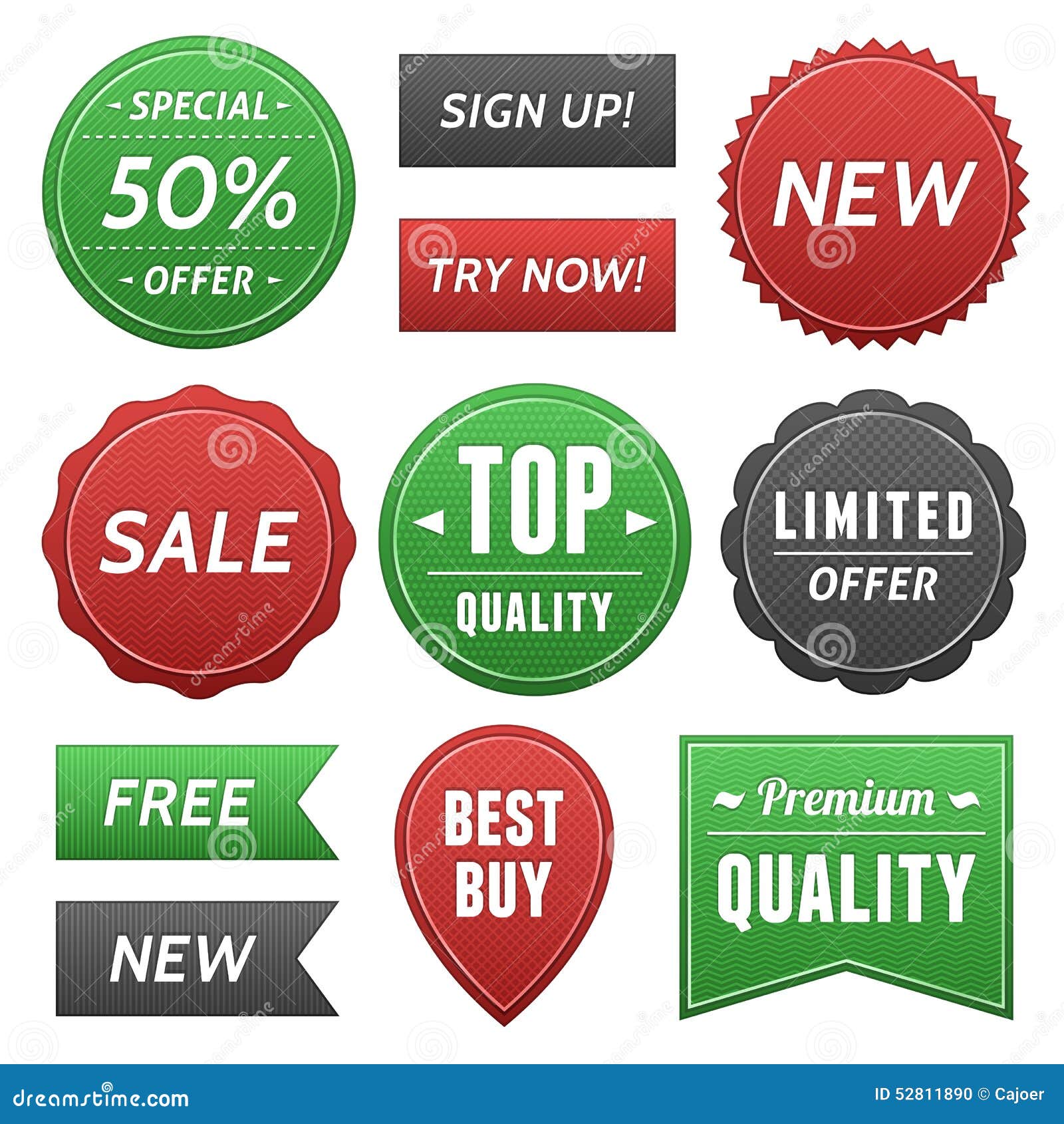 Web Labels stock vector. Illustration of banner, button - 52811890