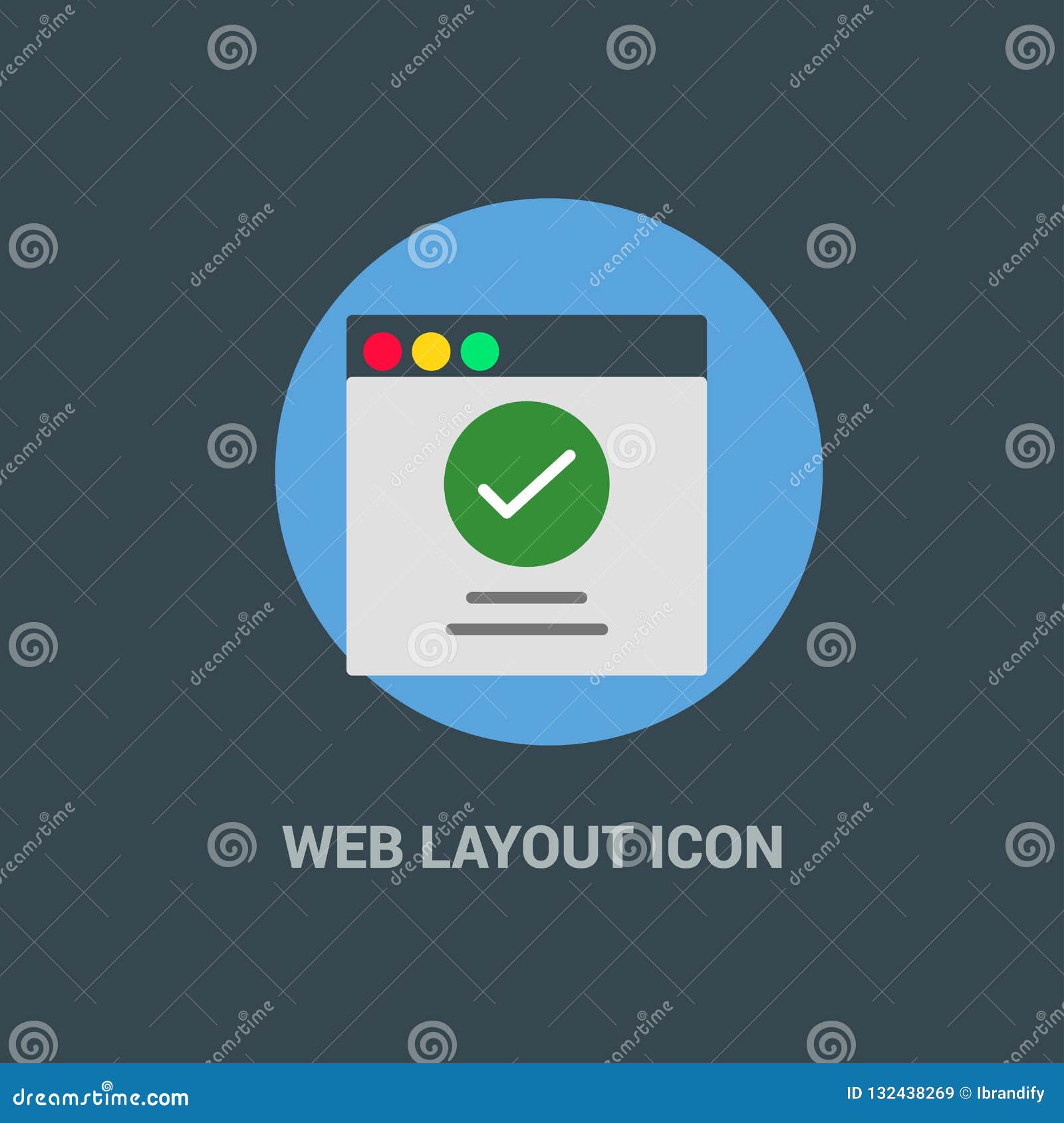 Web Layout Icon with Creative Design Vector Stock Vector - Illustration ...
