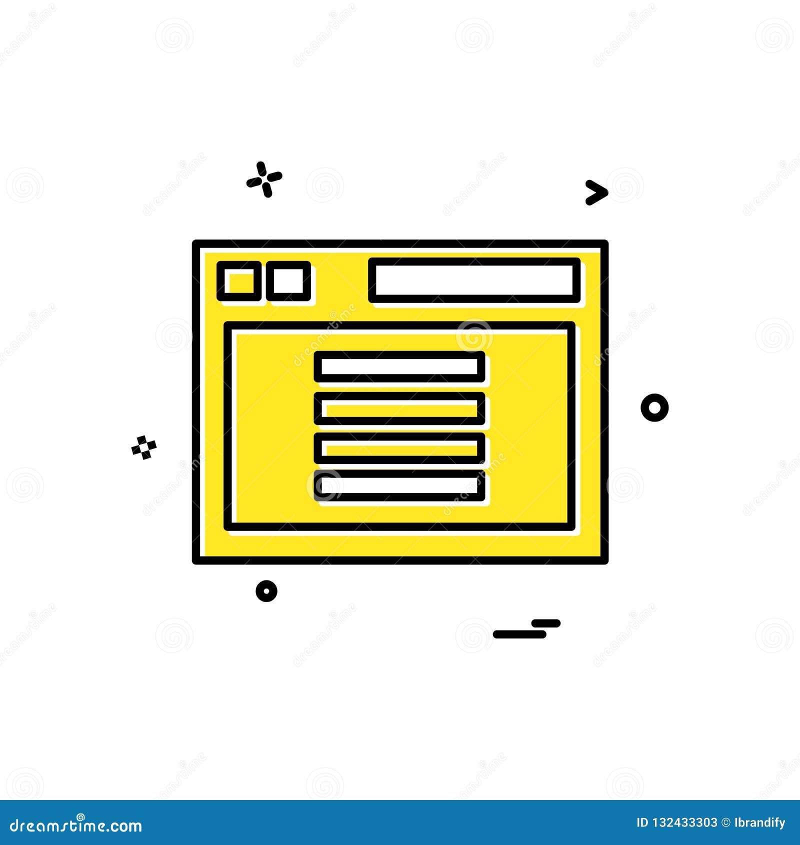 Web Layout Icon Design Vector Stock Vector - Illustration of element ...