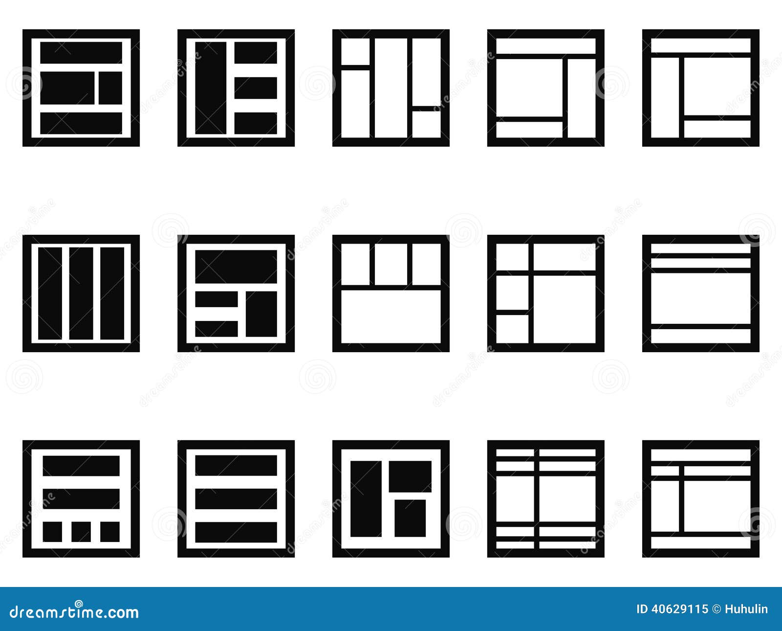 Web layout icons stock vector. Illustration of icon, internet - 40629115
