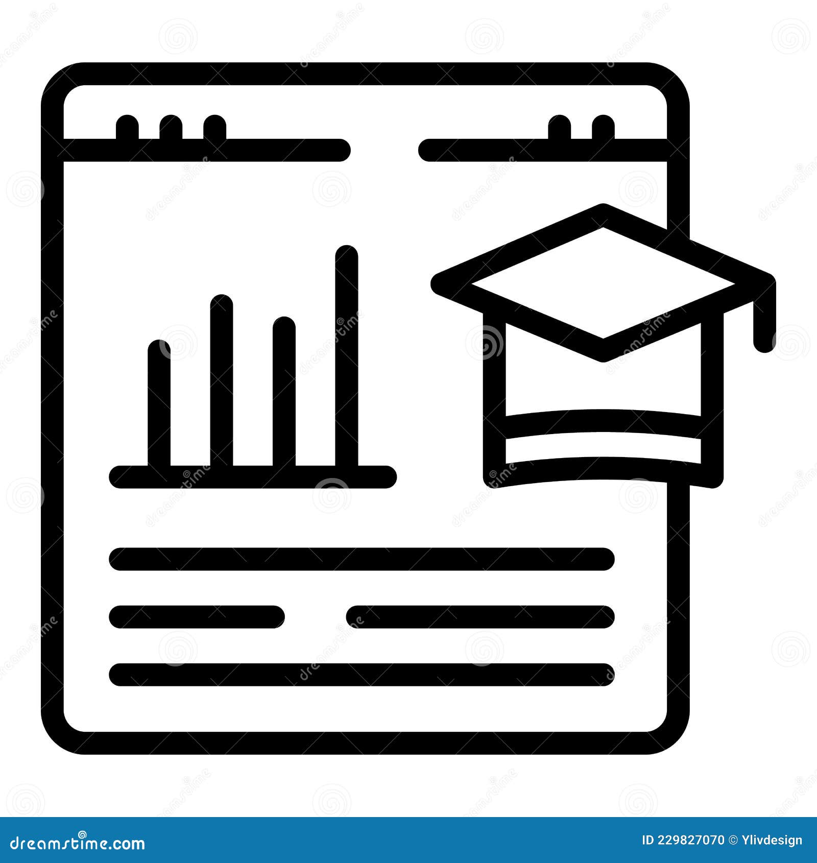 Web Learning Icon Outline Vector. Digital School Stock Vector ...