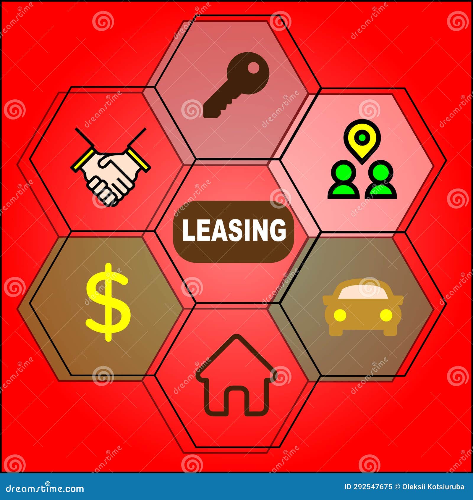 Leasing Icon. Business Legal Document Concept Stock Illustration ...