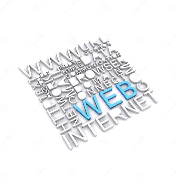 Web letters stock illustration. Illustration of line - 15873989