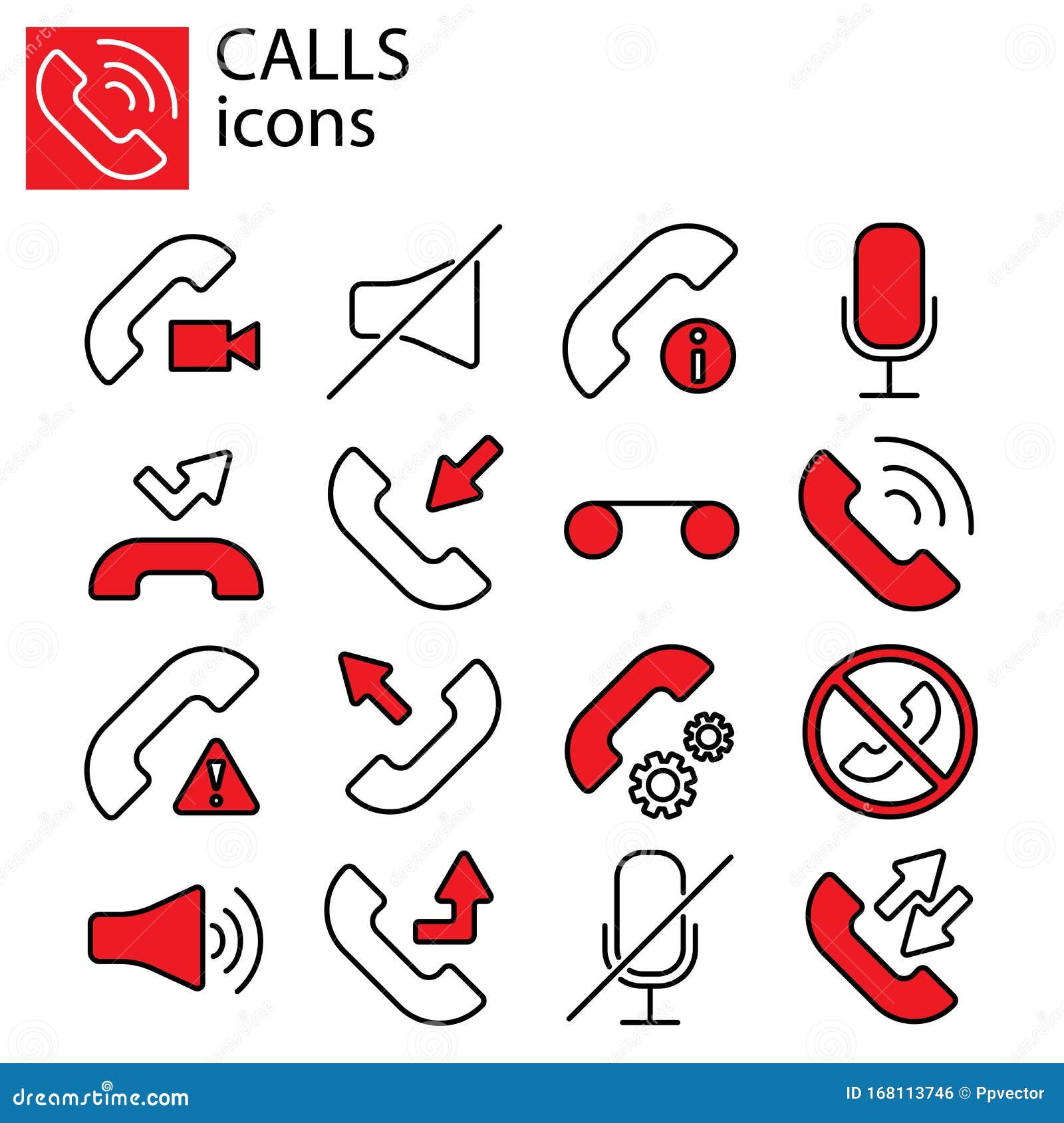 Line icon. Calls icon stock vector. Illustration of conversation ...