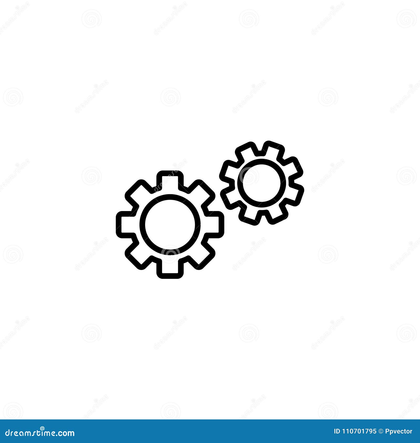 Gears Symbol Low Poly Vector Illustration, Mechanism Polygonal Icon ...