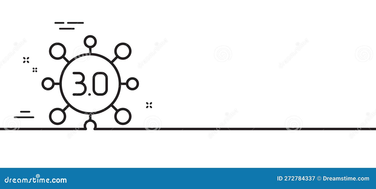 Web3 Line Icon. Web 3.0 Internet Technology Sign. Vector Stock Vector ...