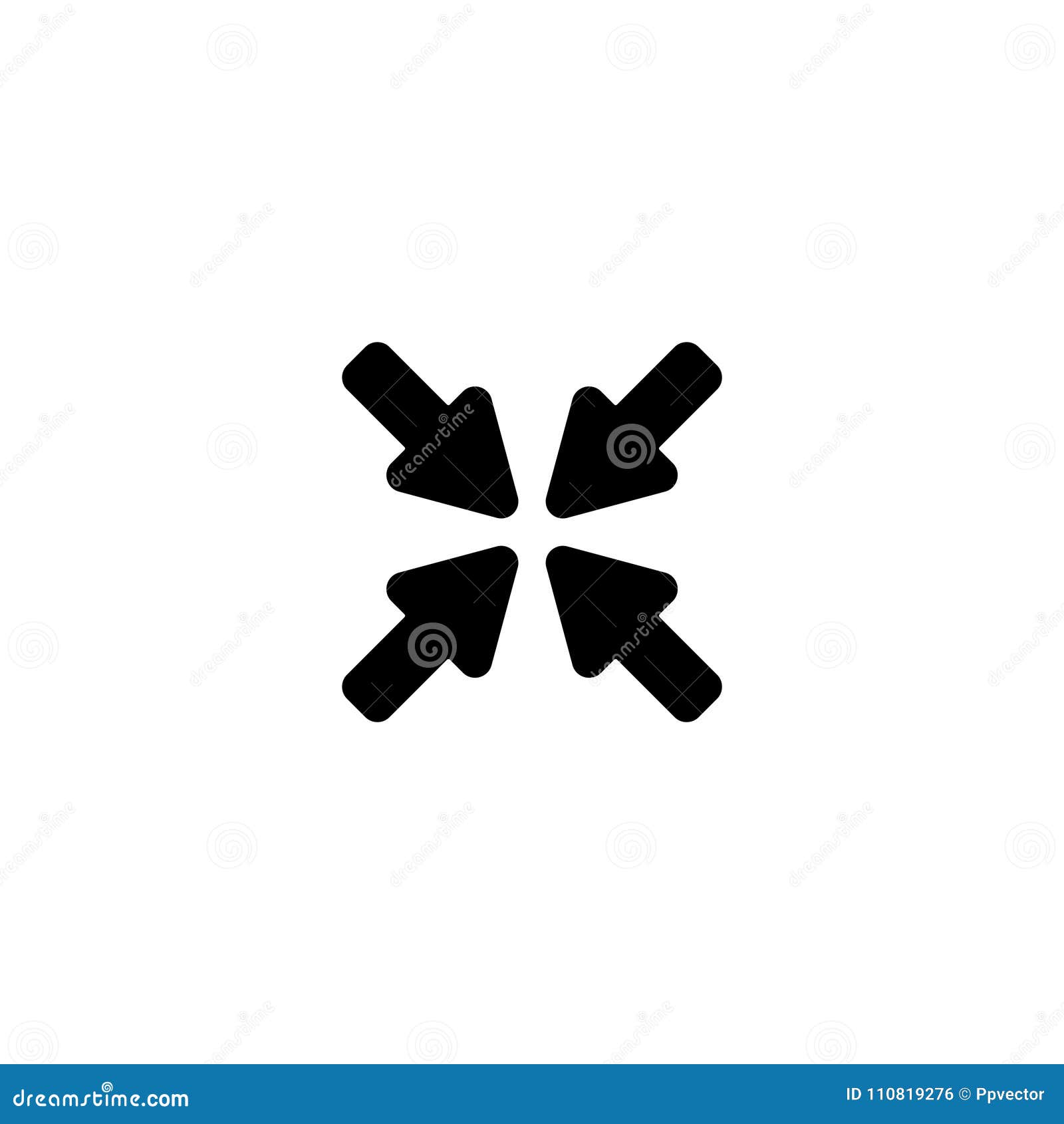 Line Icon. Overlapping Arrow Stock Vector - Illustration of creative ...