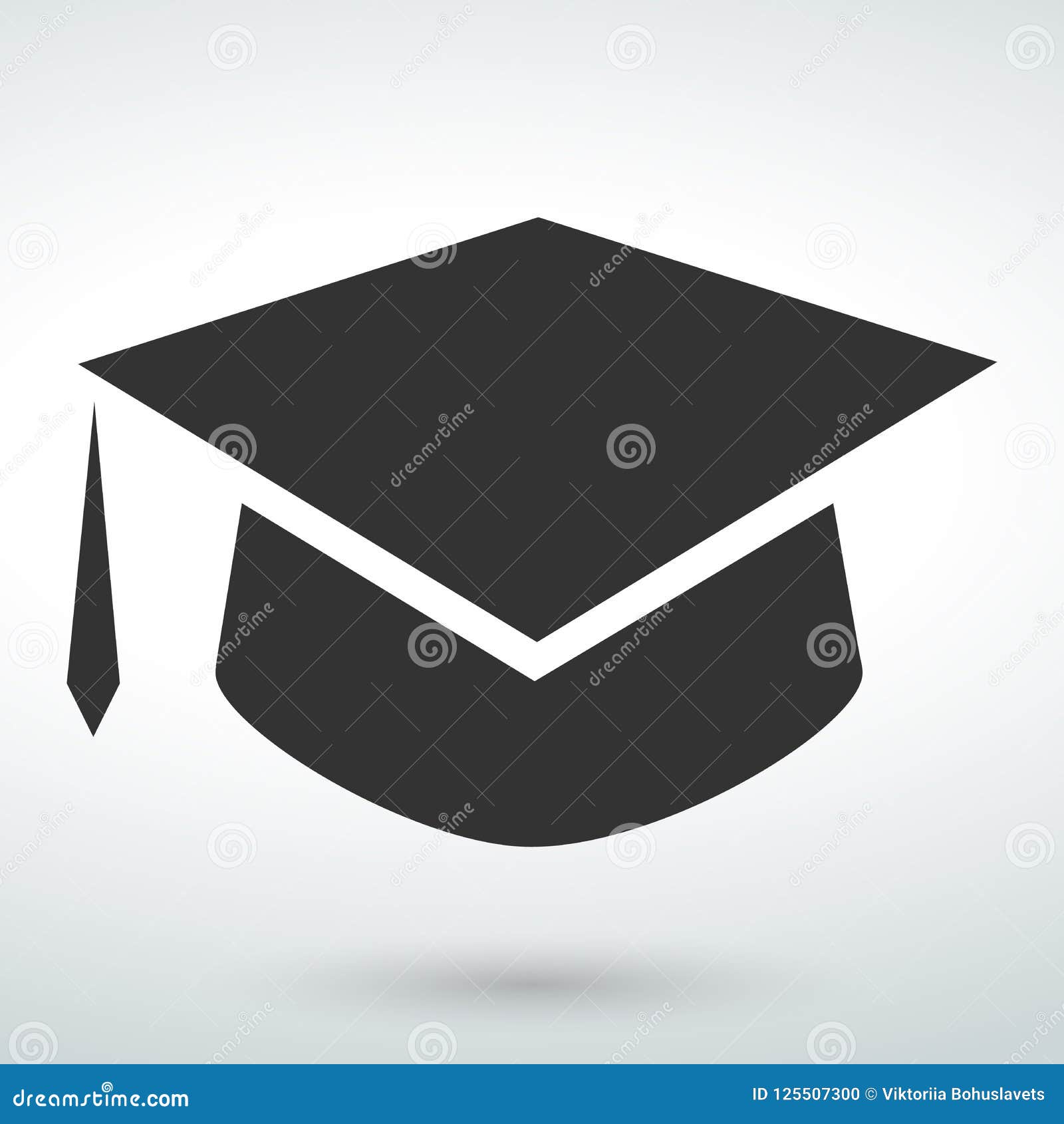 Web Line Icon. Student Cap Isolated Vector on a White Backround Stock ...