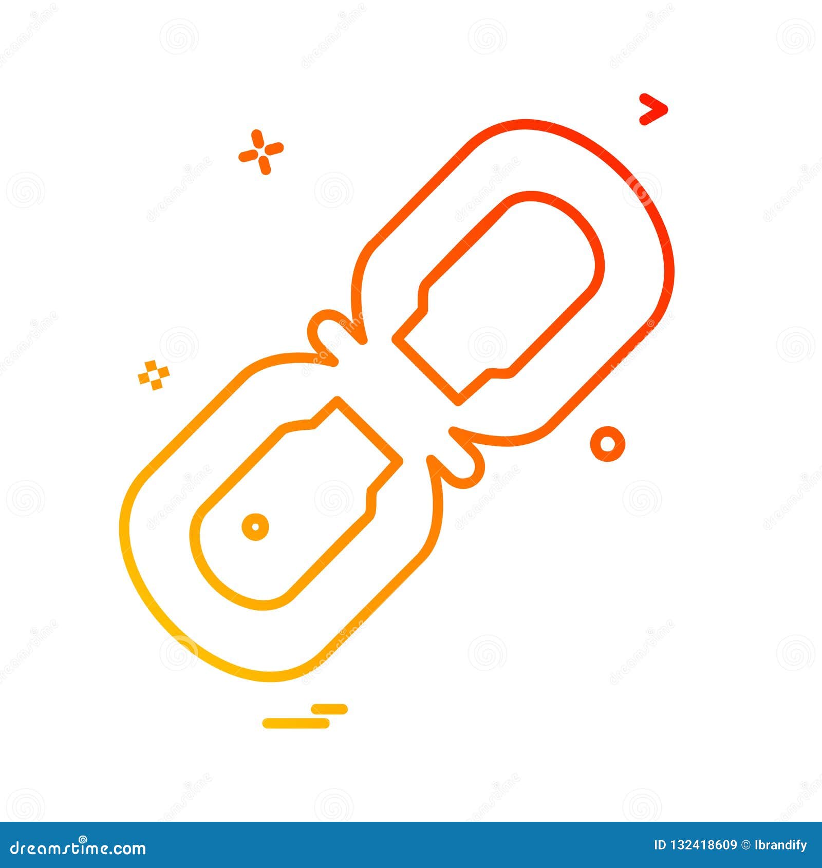 Web Link Icon Design Vector Stock Vector - Illustration of connection ...
