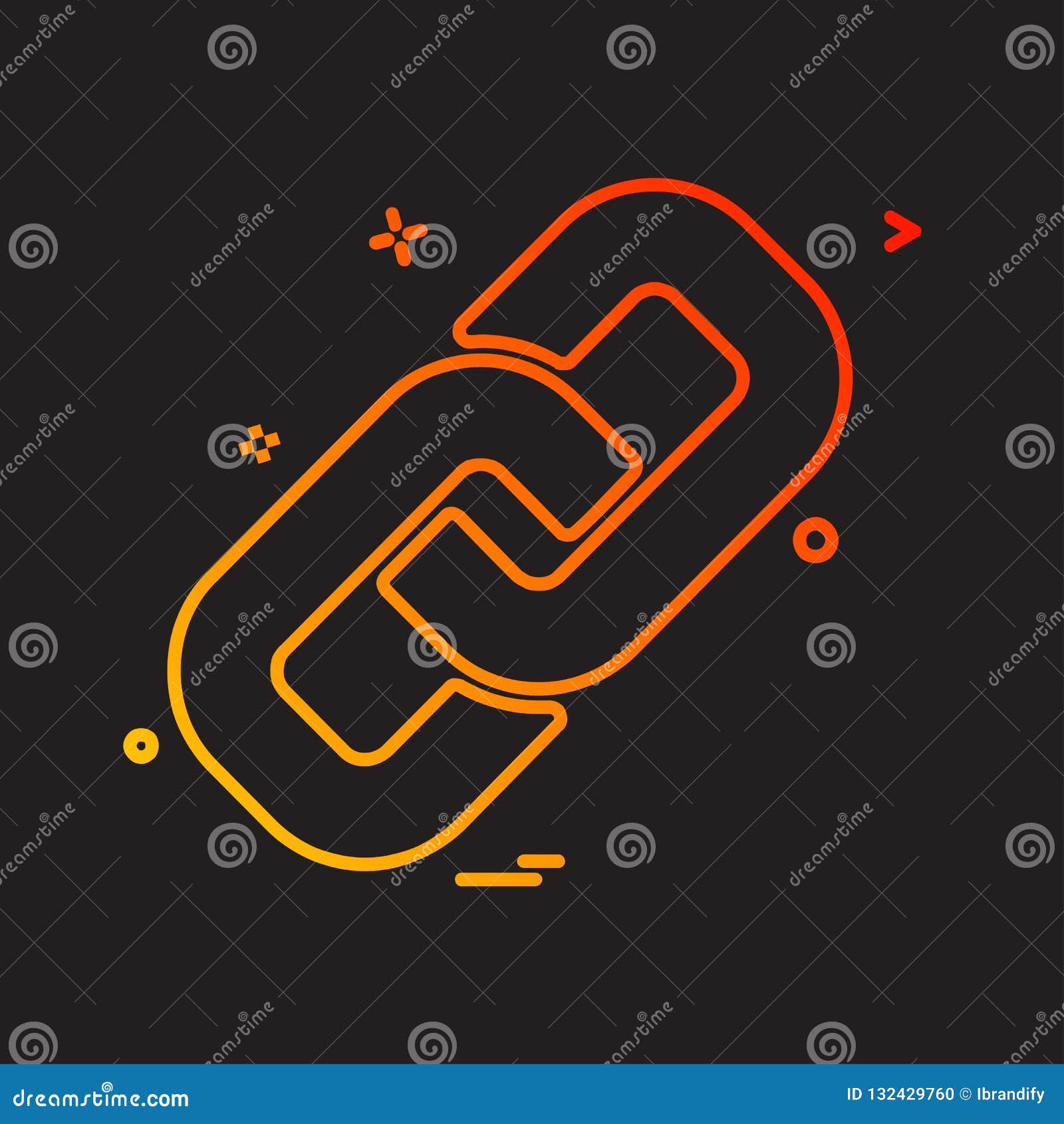 Web Link Icon Design Vector Stock Vector - Illustration of interface ...