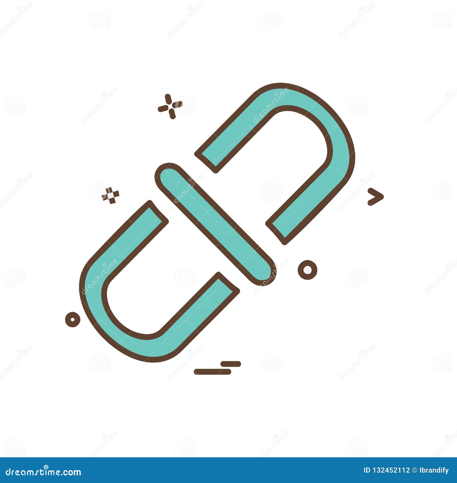 Web Link Icon Design Vector Stock Vector - Illustration of isolated ...