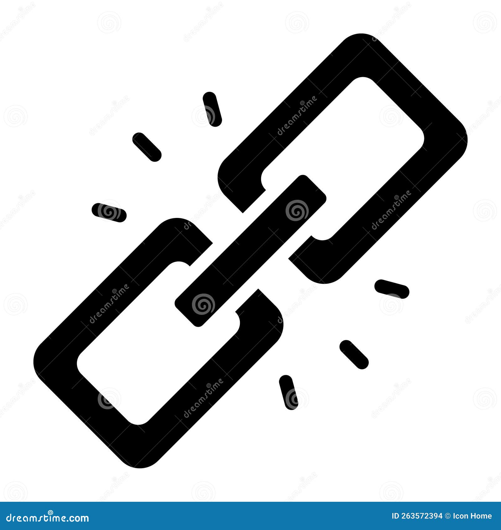 Web Link Icon Modern Illustration Stock Vector - Illustration of glyph ...