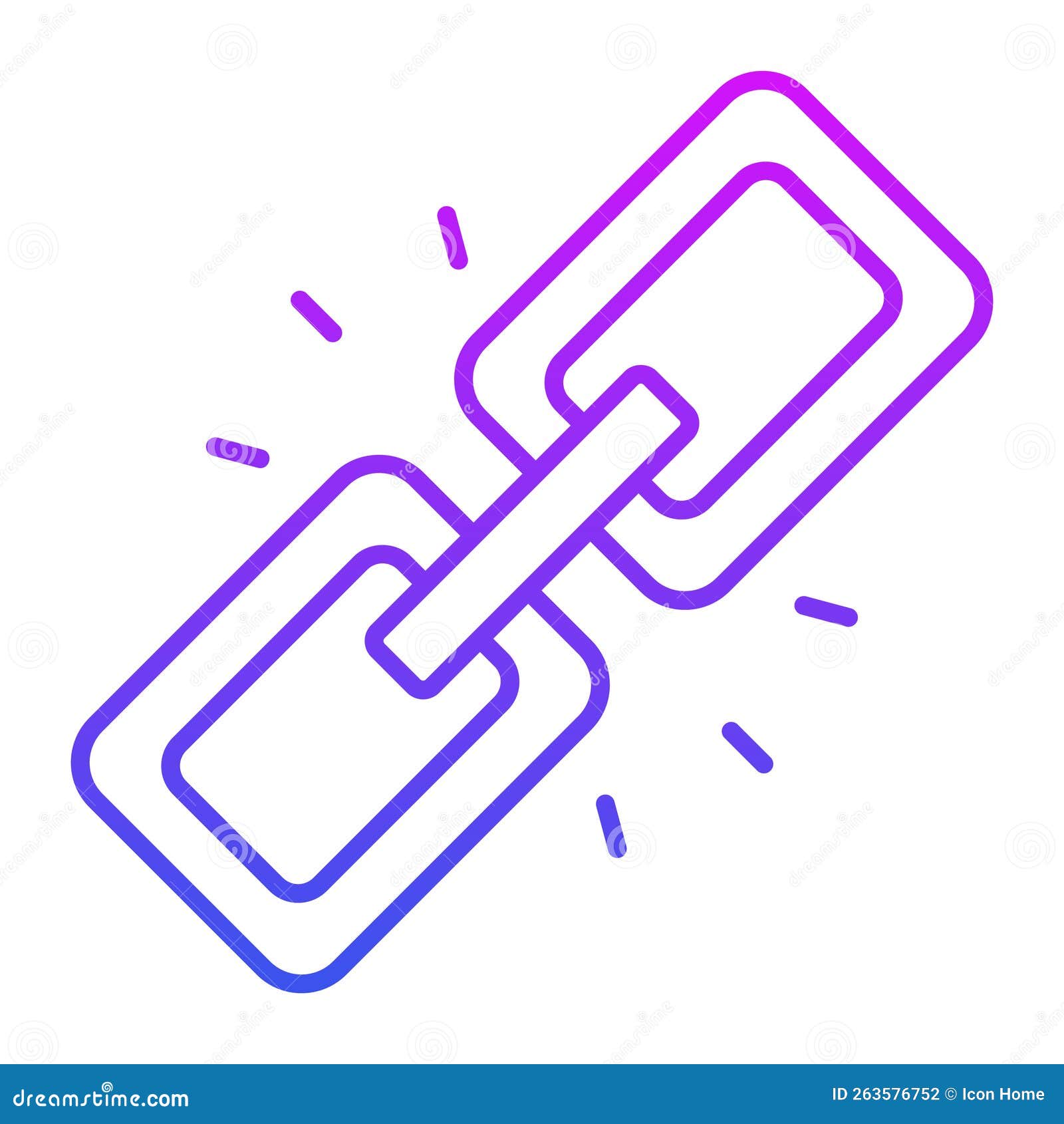 Web Link Icon Modern Illustration Stock Vector - Illustration of chain ...