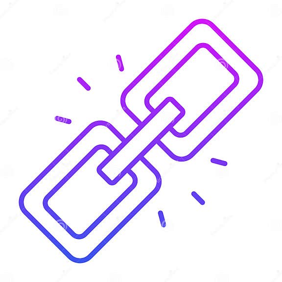 Web Link Icon Modern Illustration Stock Vector - Illustration of chain ...